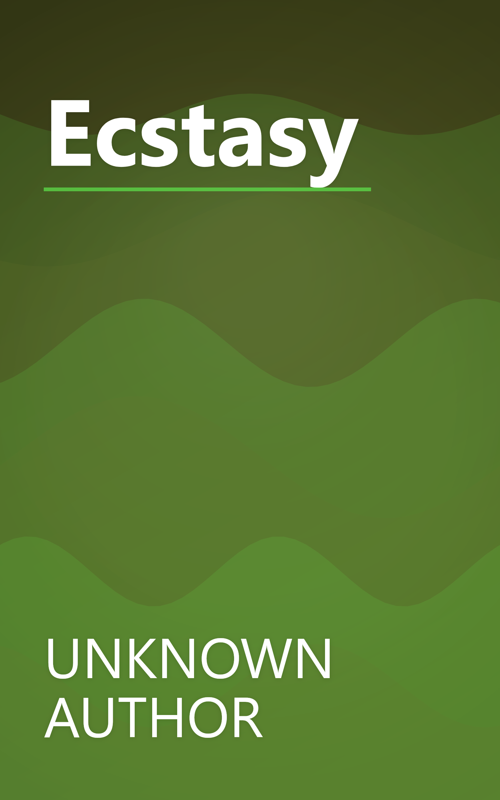 Ecstasy book cover