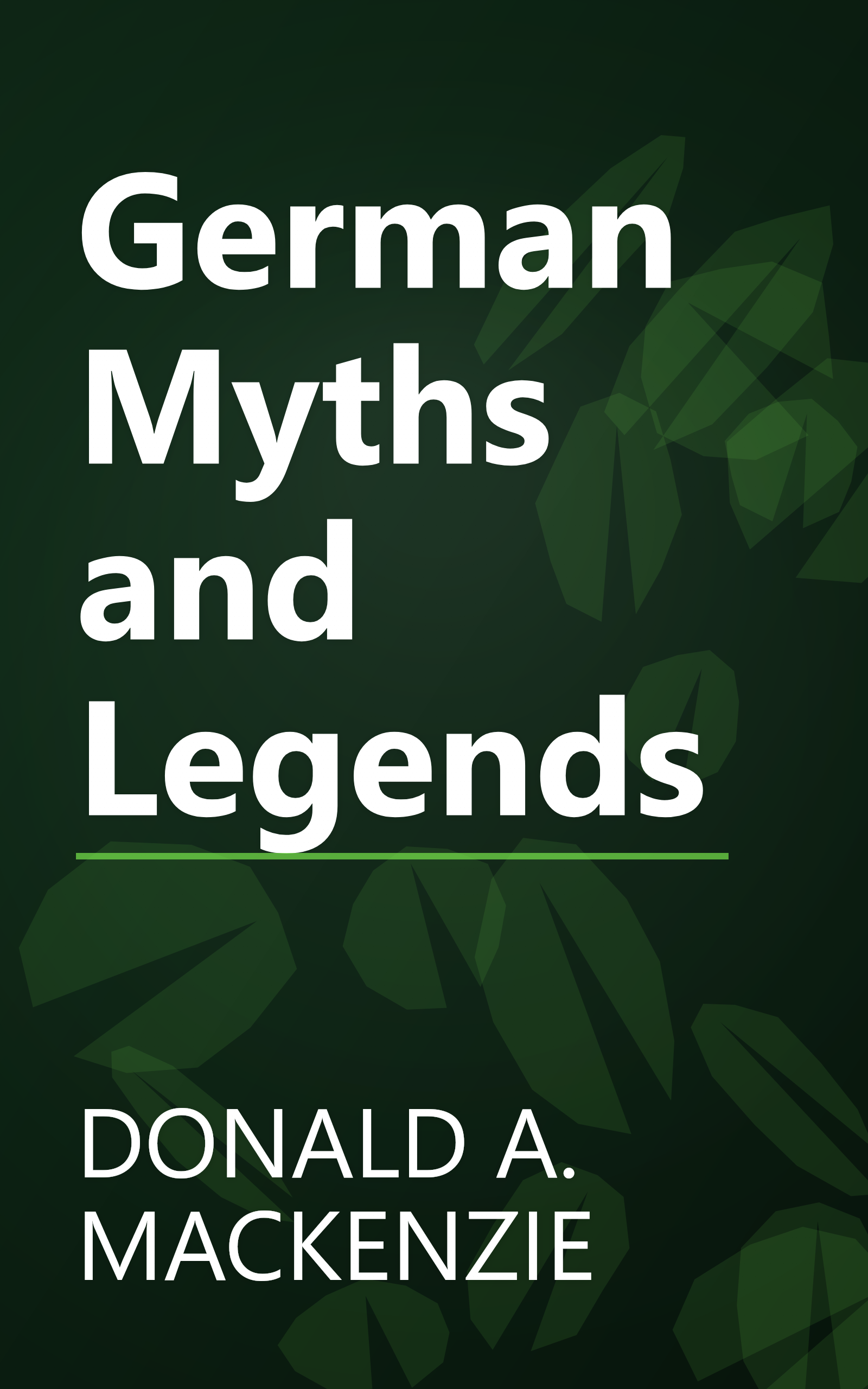 German Myths and Legends book cover