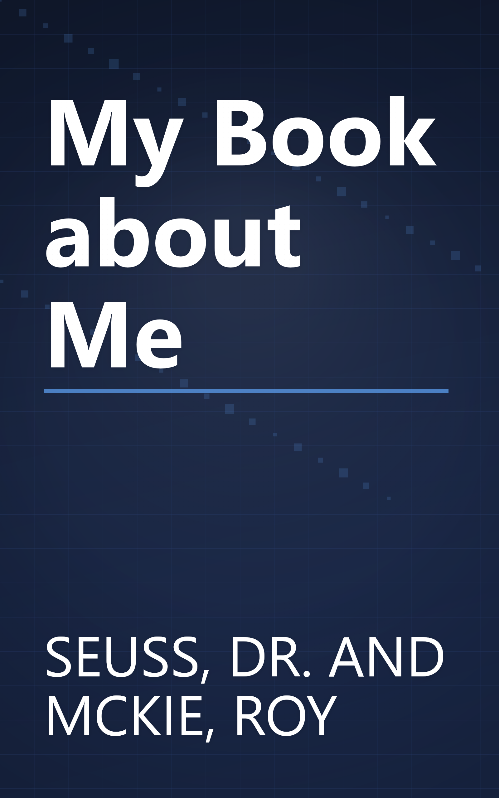 My Book about Me book cover