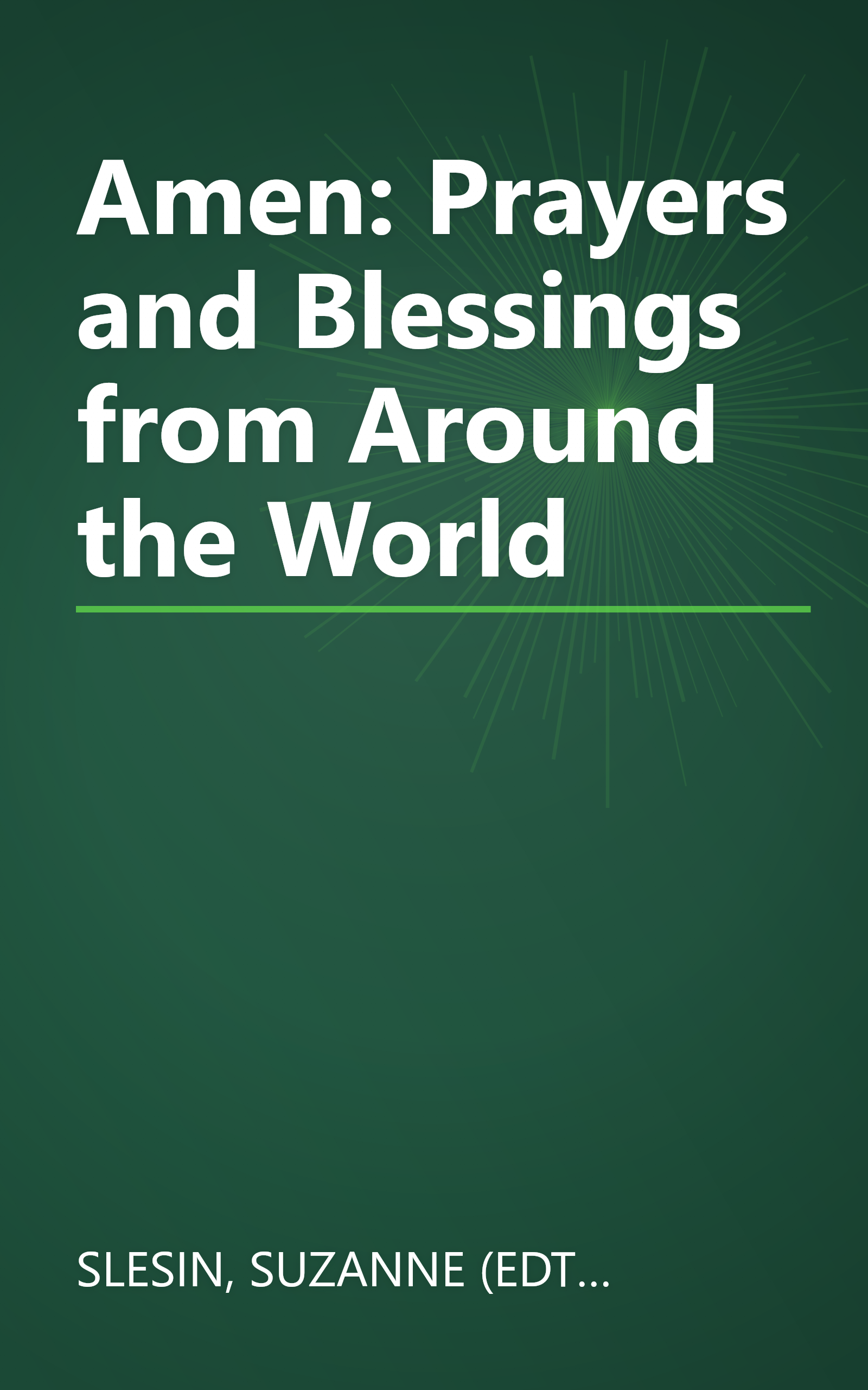 Amen: Prayers and Blessings from Around the World book cover