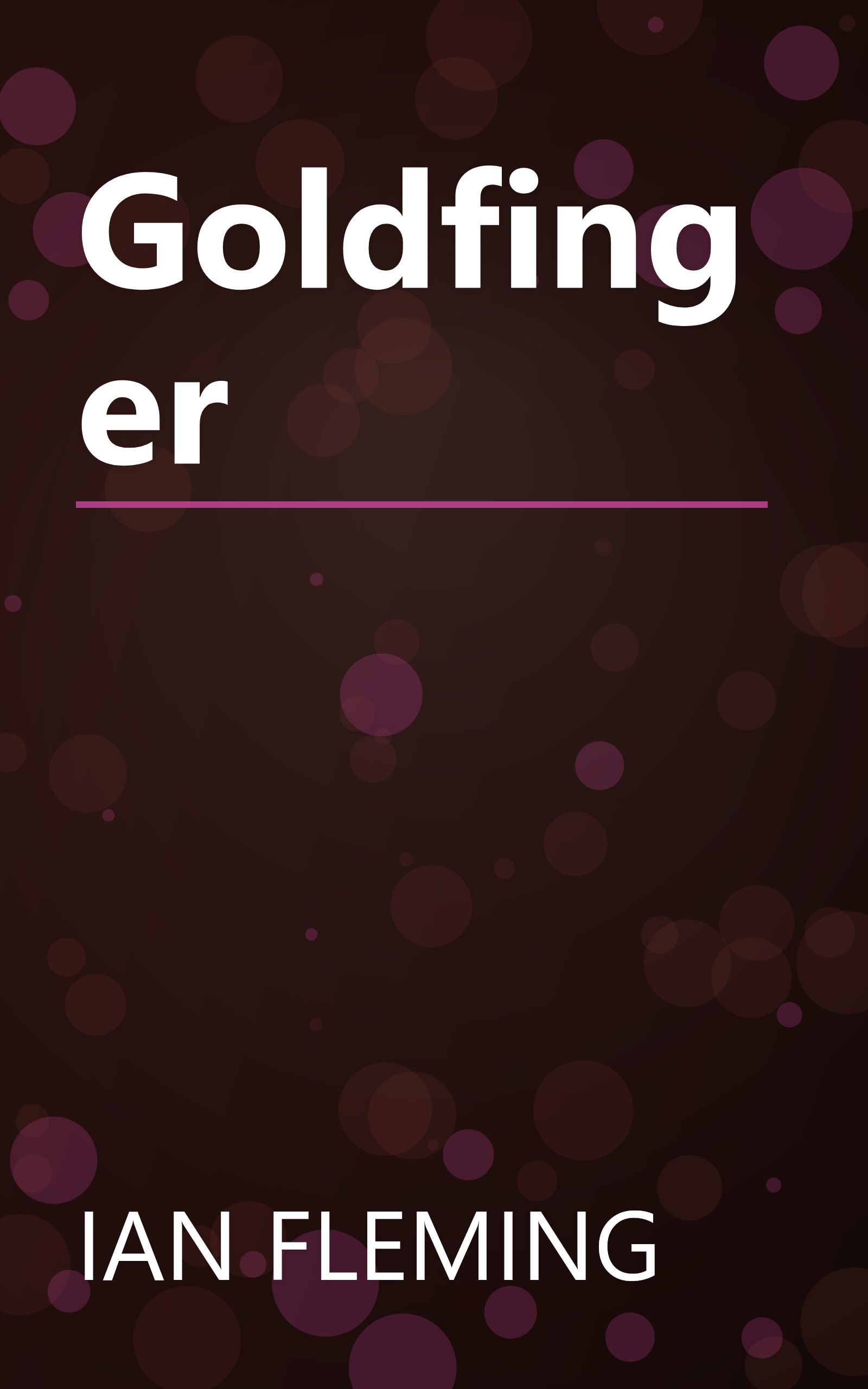 Goldfinger book cover