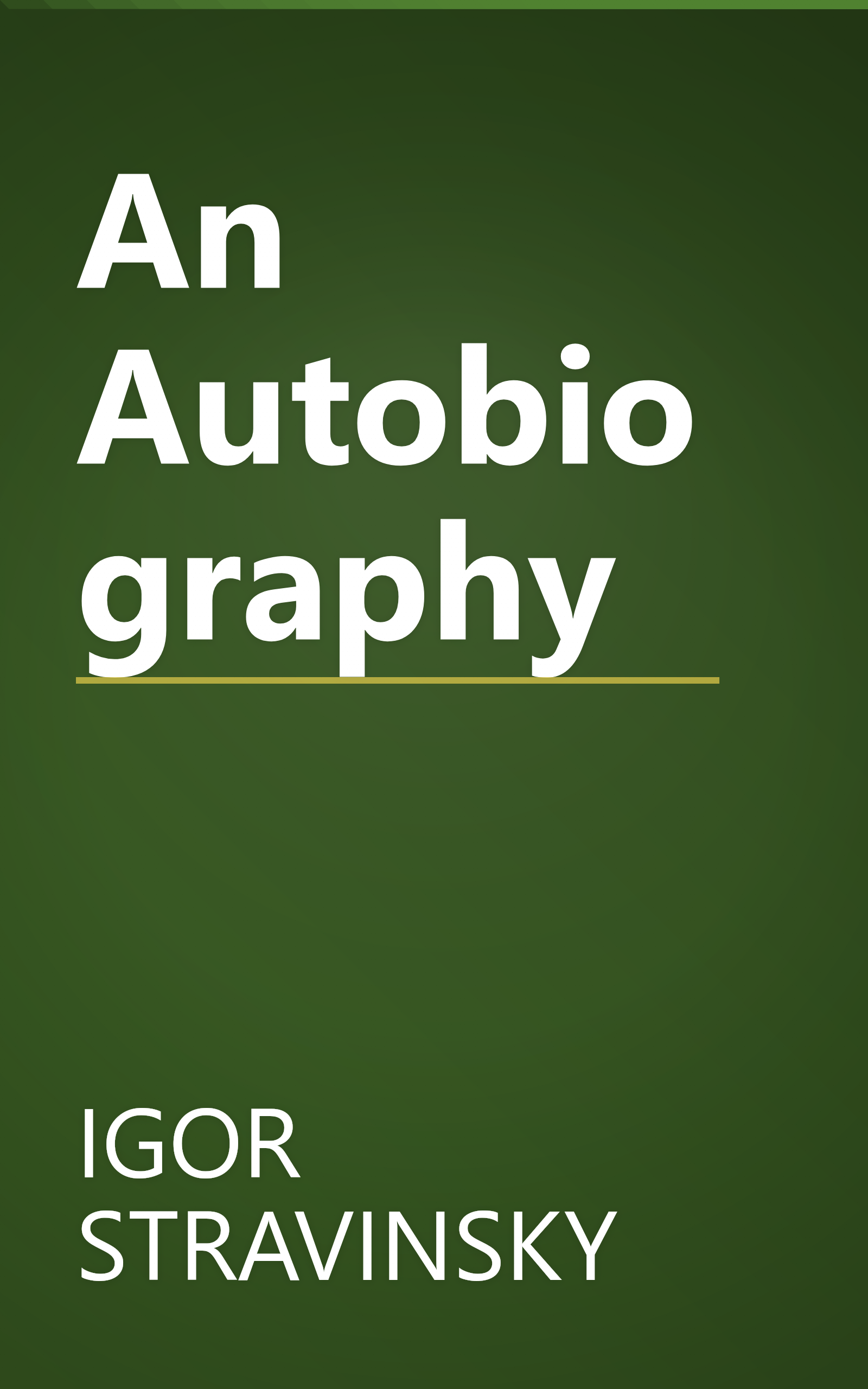 An Autobiography book cover