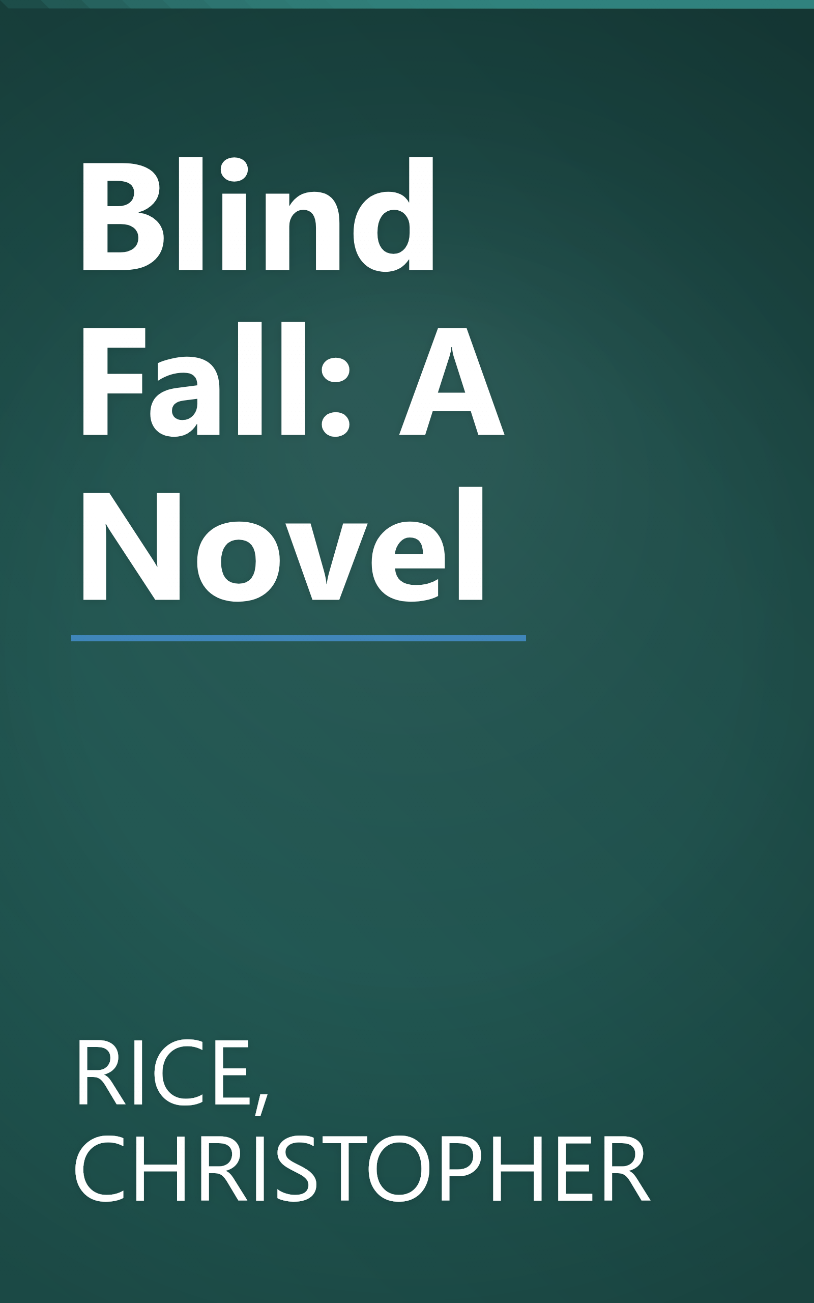 Blind Fall: A Novel book cover