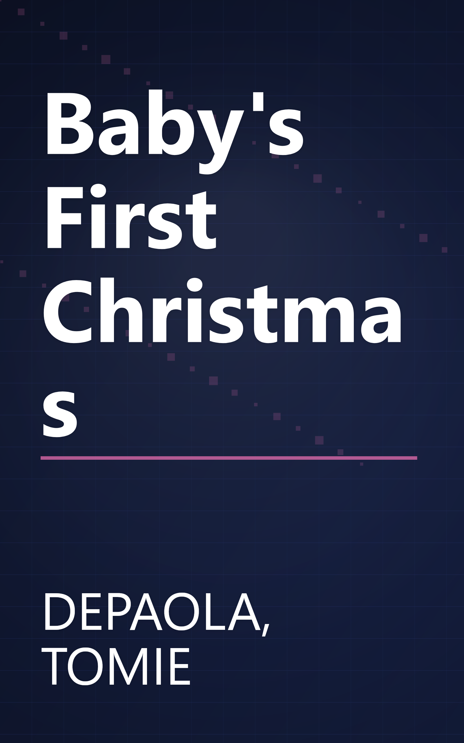 Baby's First Christmas book cover