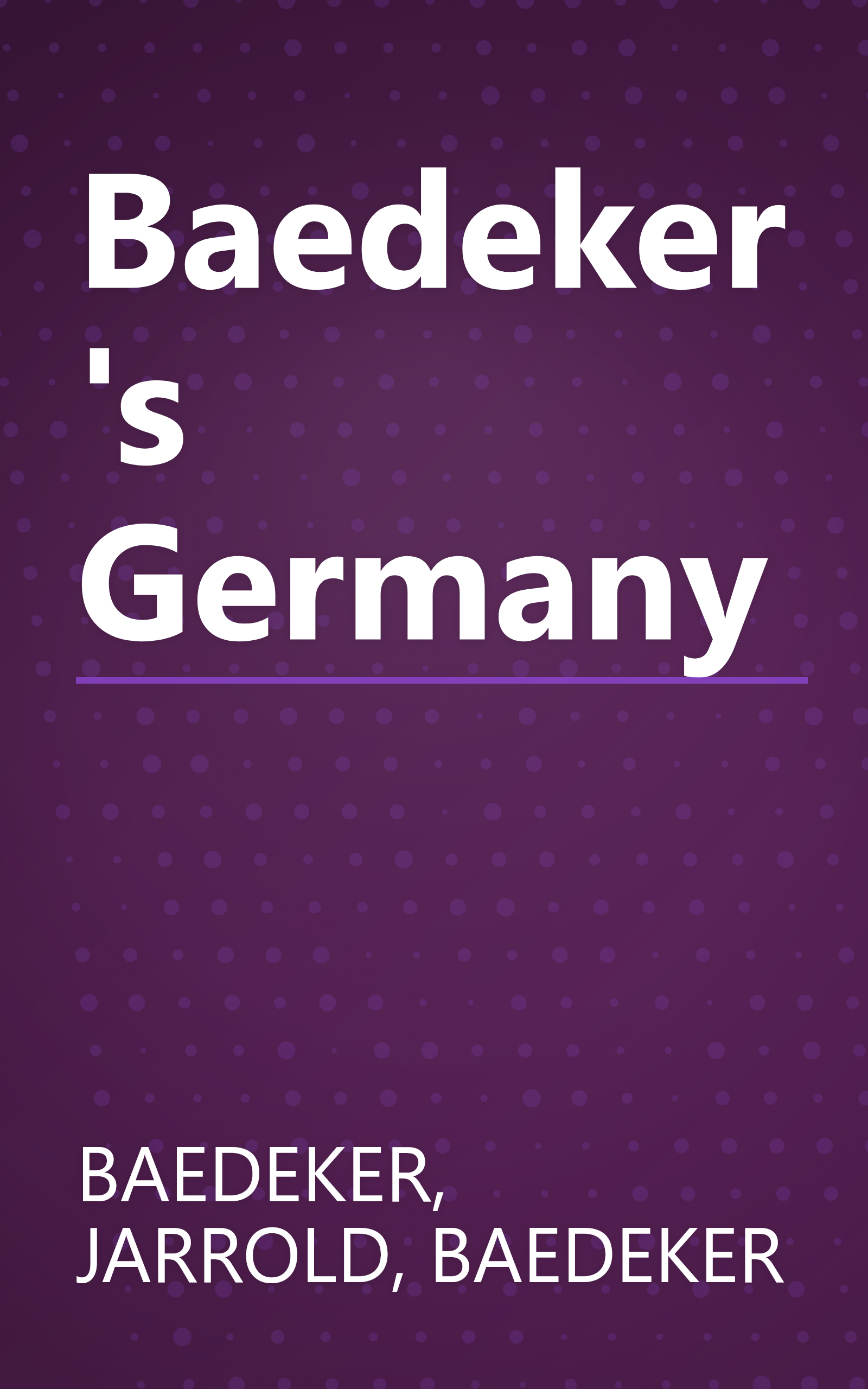 Baedeker's Germany book cover