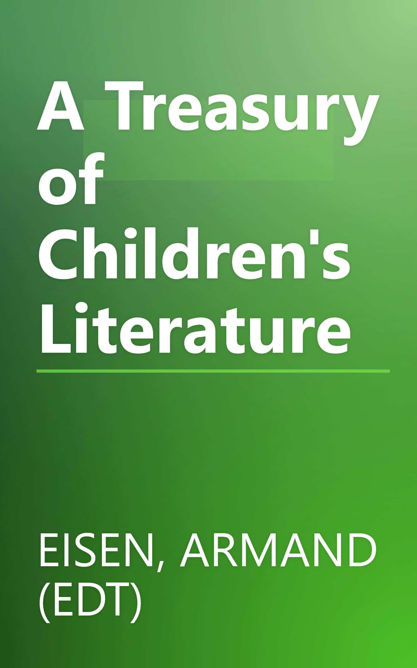 A Treasury of Children's Literature book cover