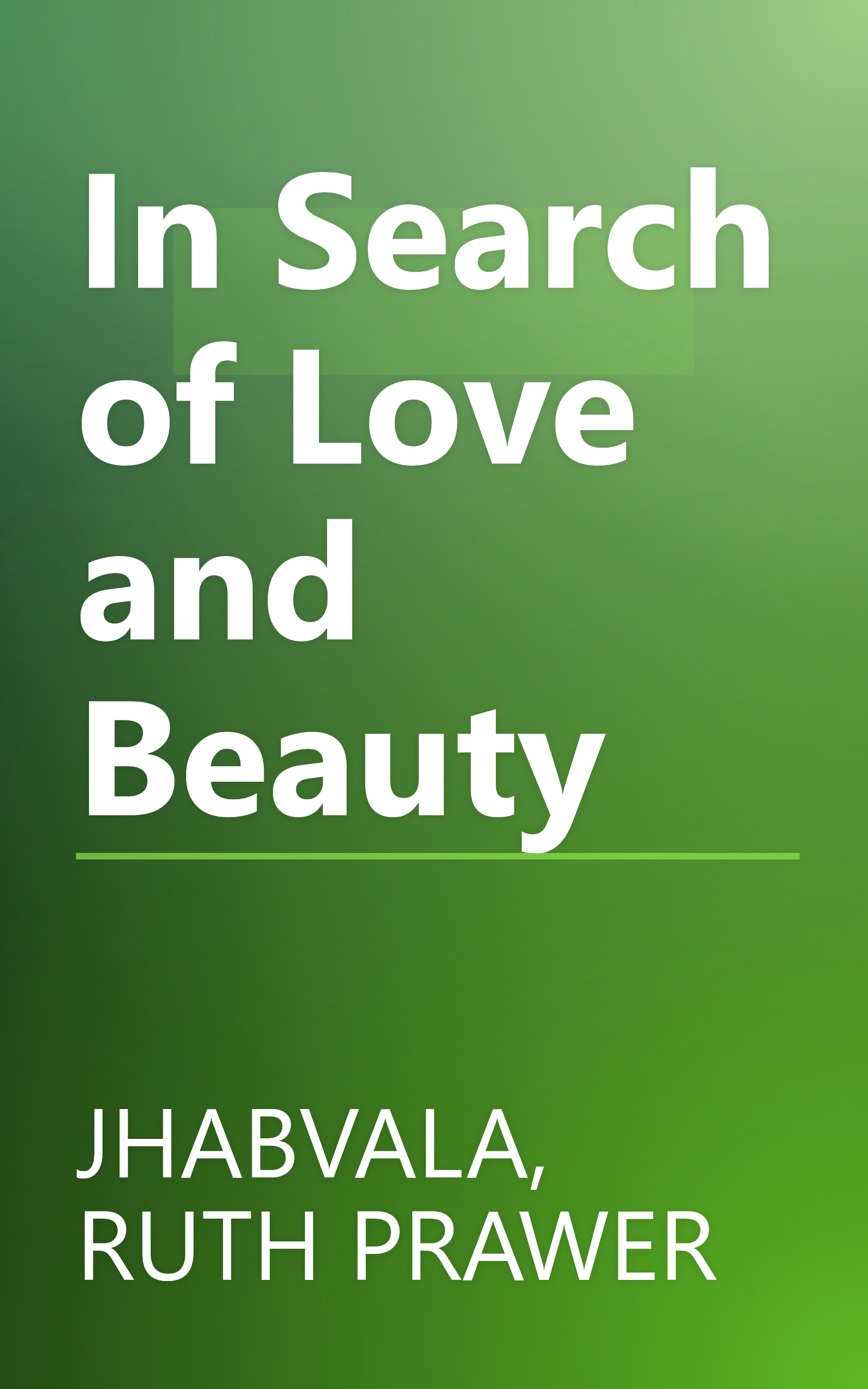 In Search of Love and Beauty book cover