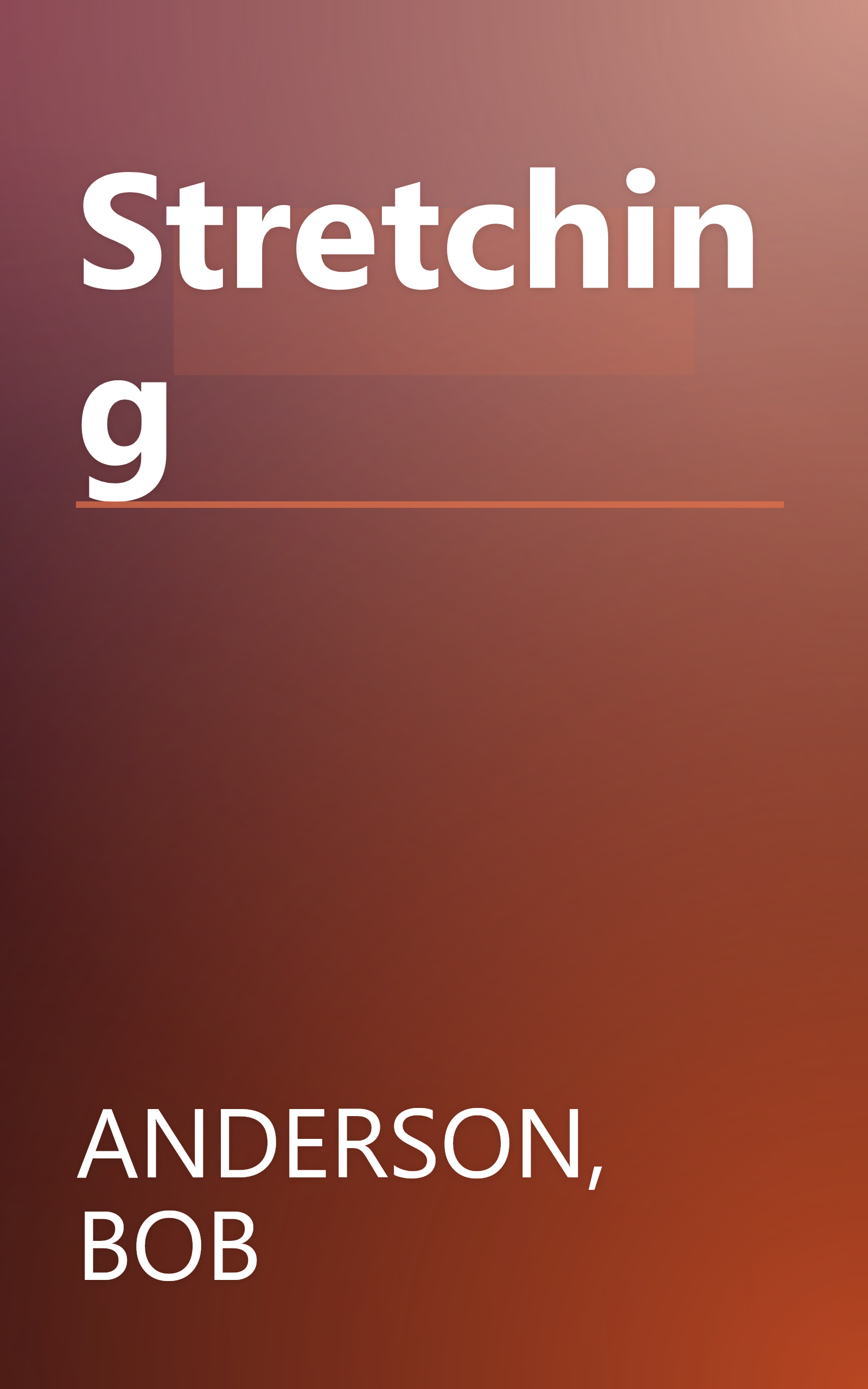 Stretching book cover