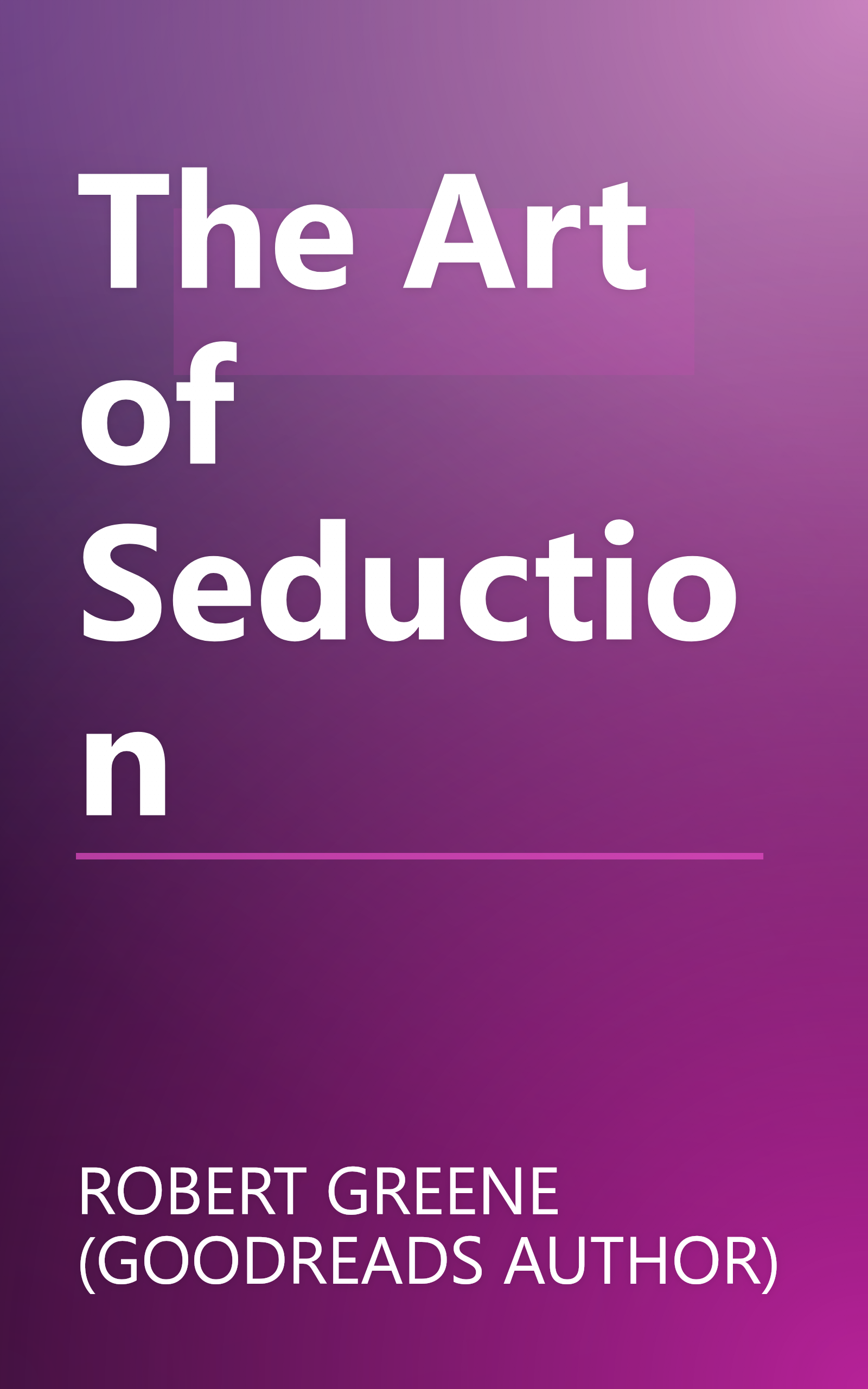 The Art of Seduction book cover