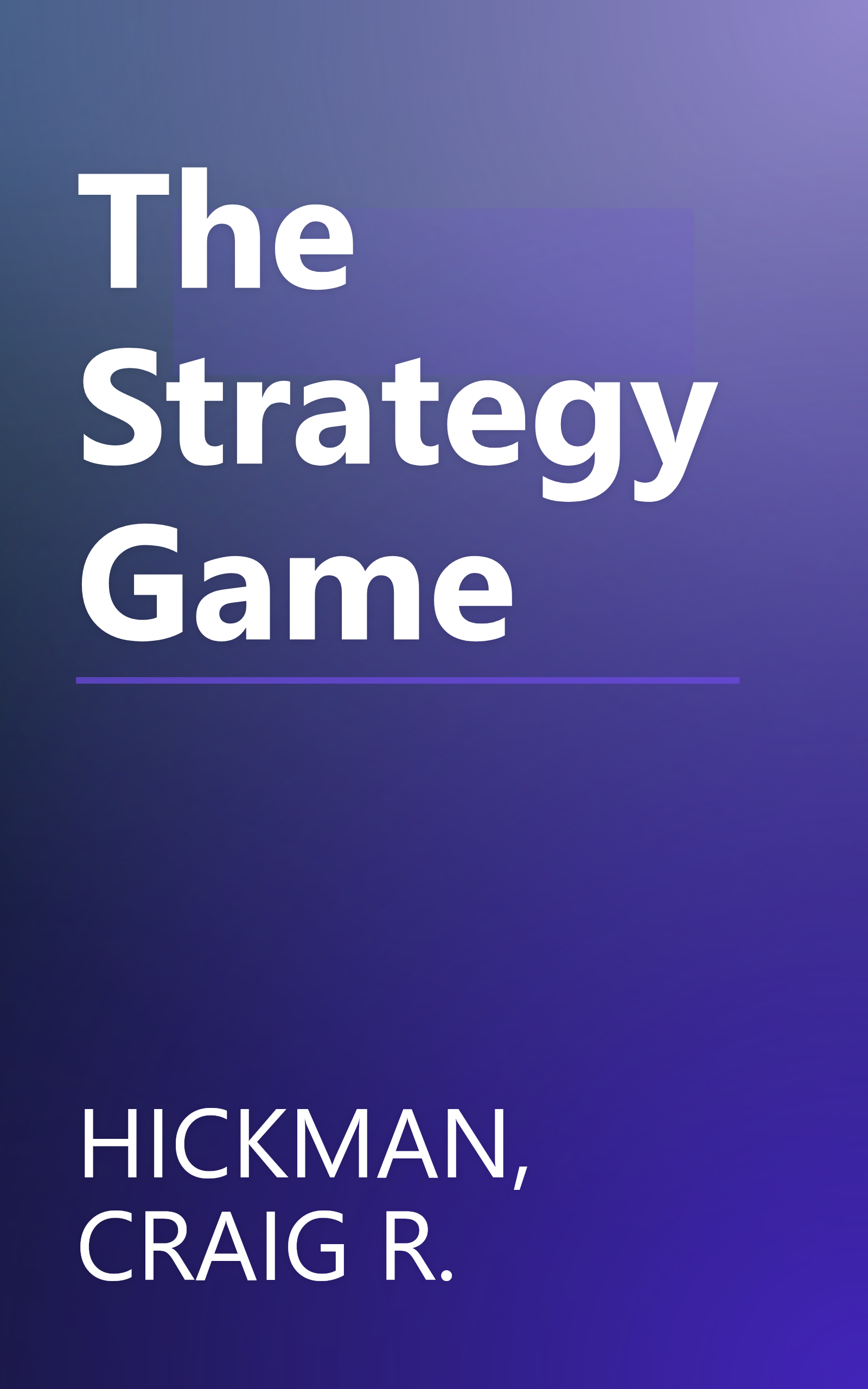 The Strategy Game book cover