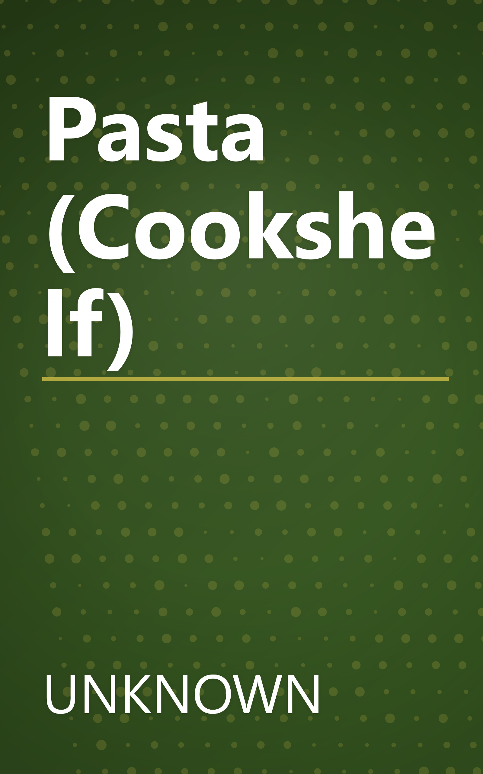 Pasta (Cookshelf) book cover