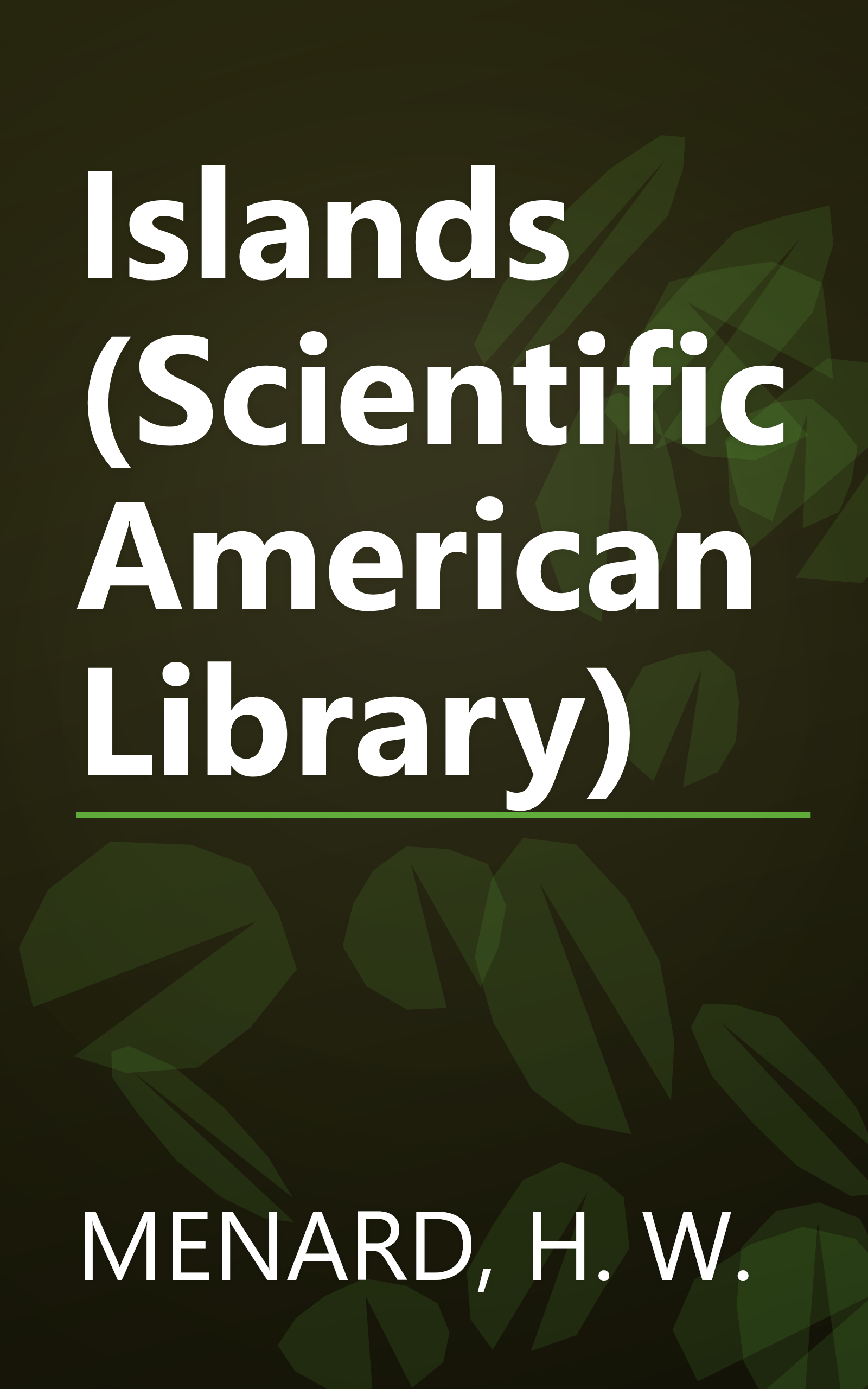 Islands (Scientific American Library) book cover