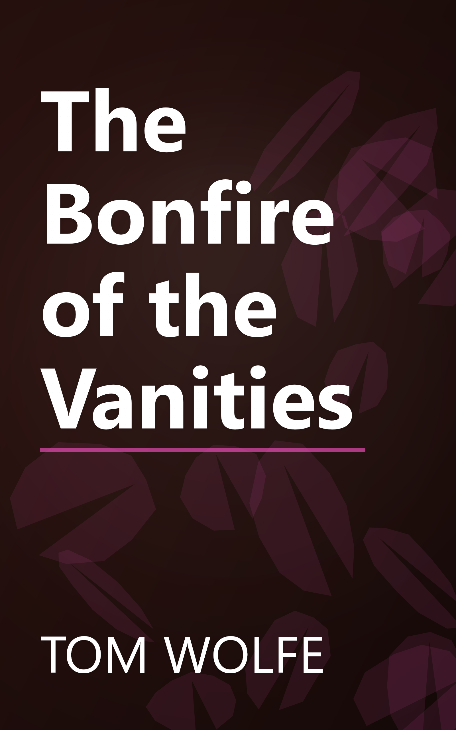 The Bonfire of the Vanities book cover