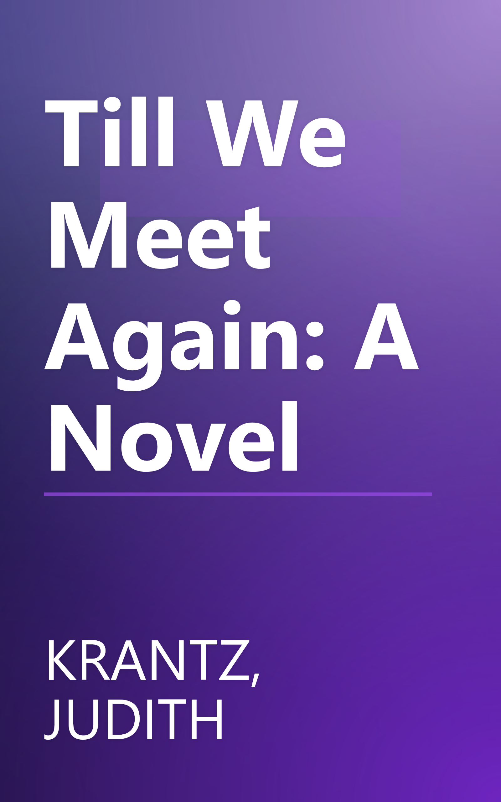 Till We Meet Again: A Novel book cover