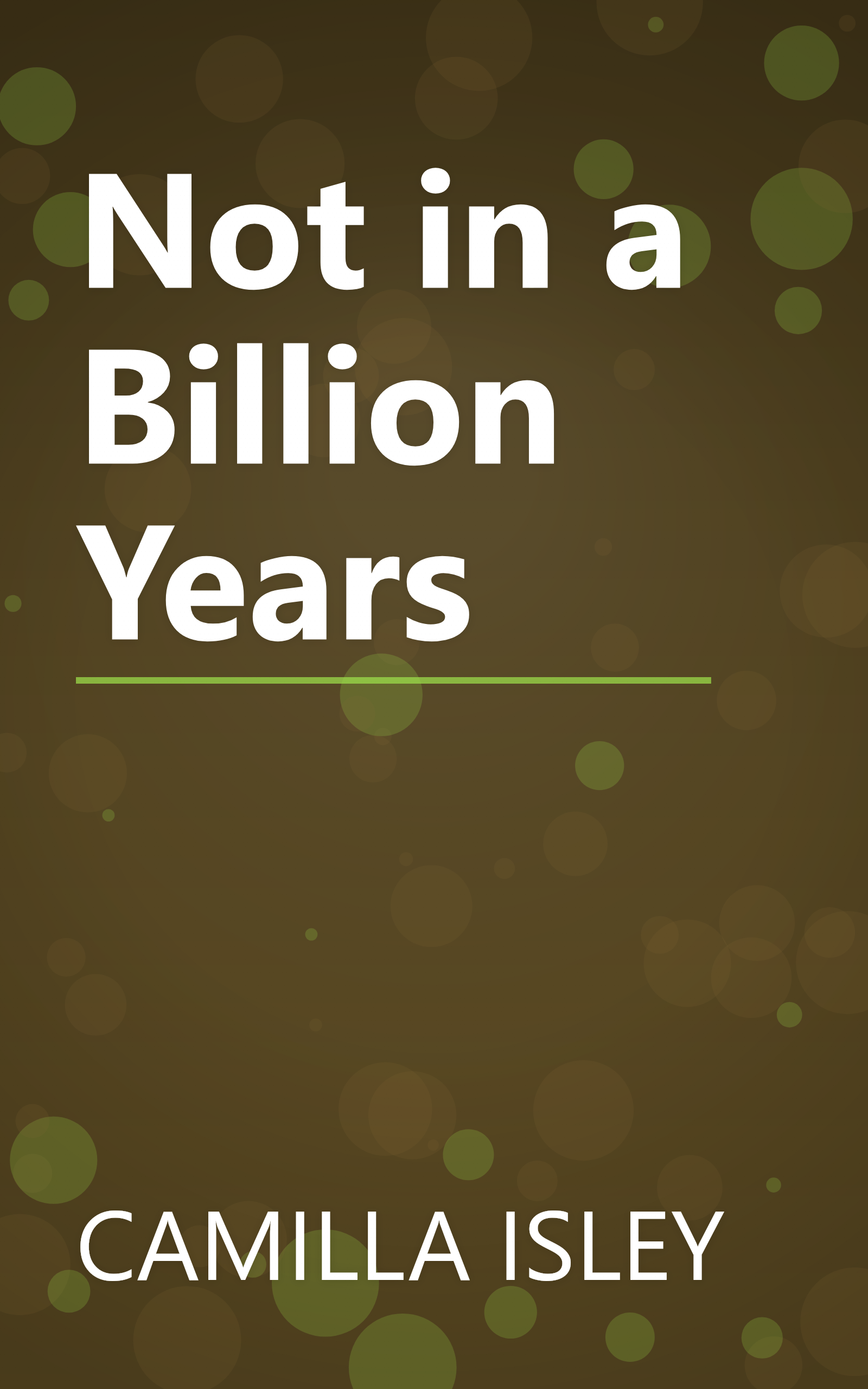 Not in a Billion Years book cover
