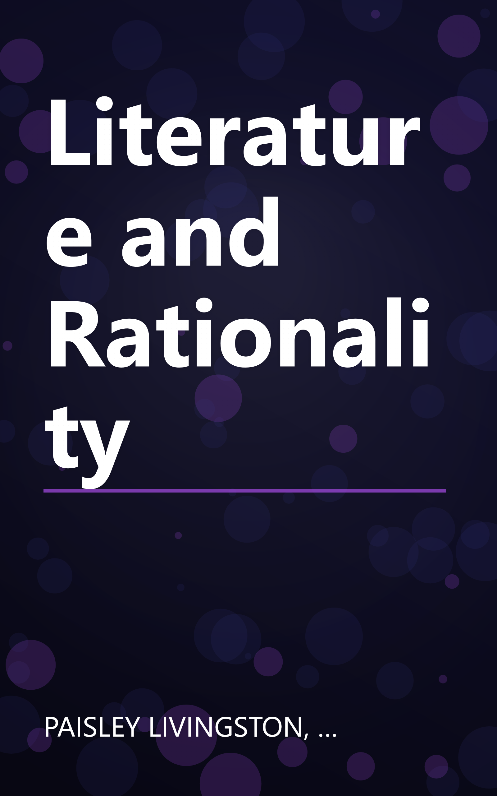 Literature and Rationality book cover