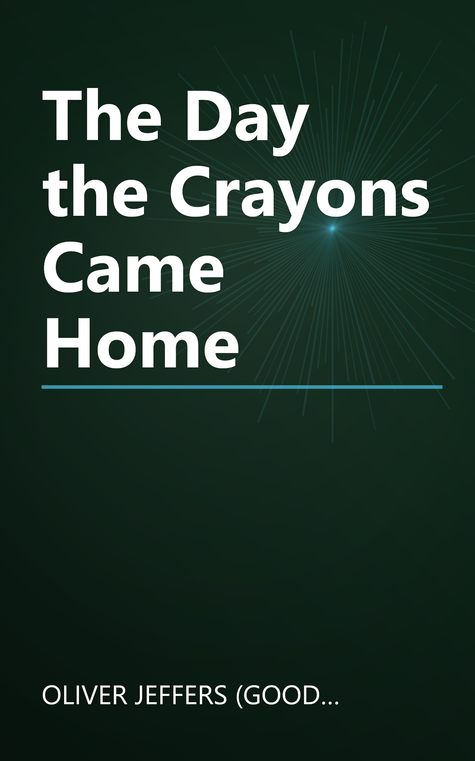 The Day the Crayons Came Home book cover