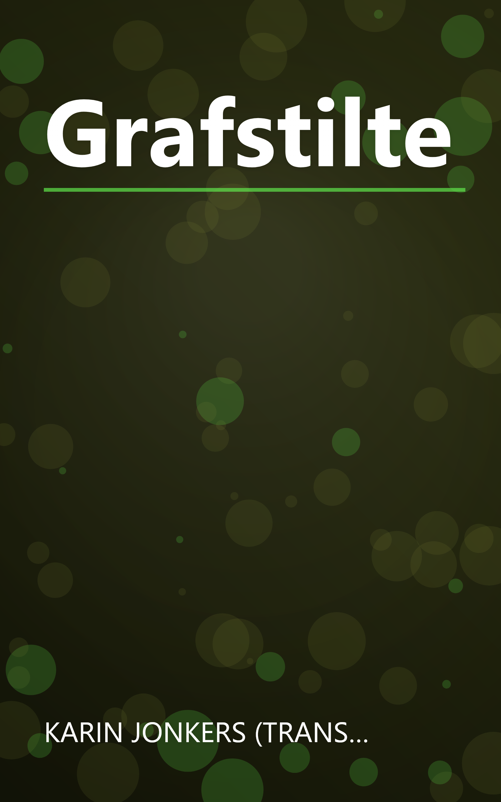 Grafstilte book cover