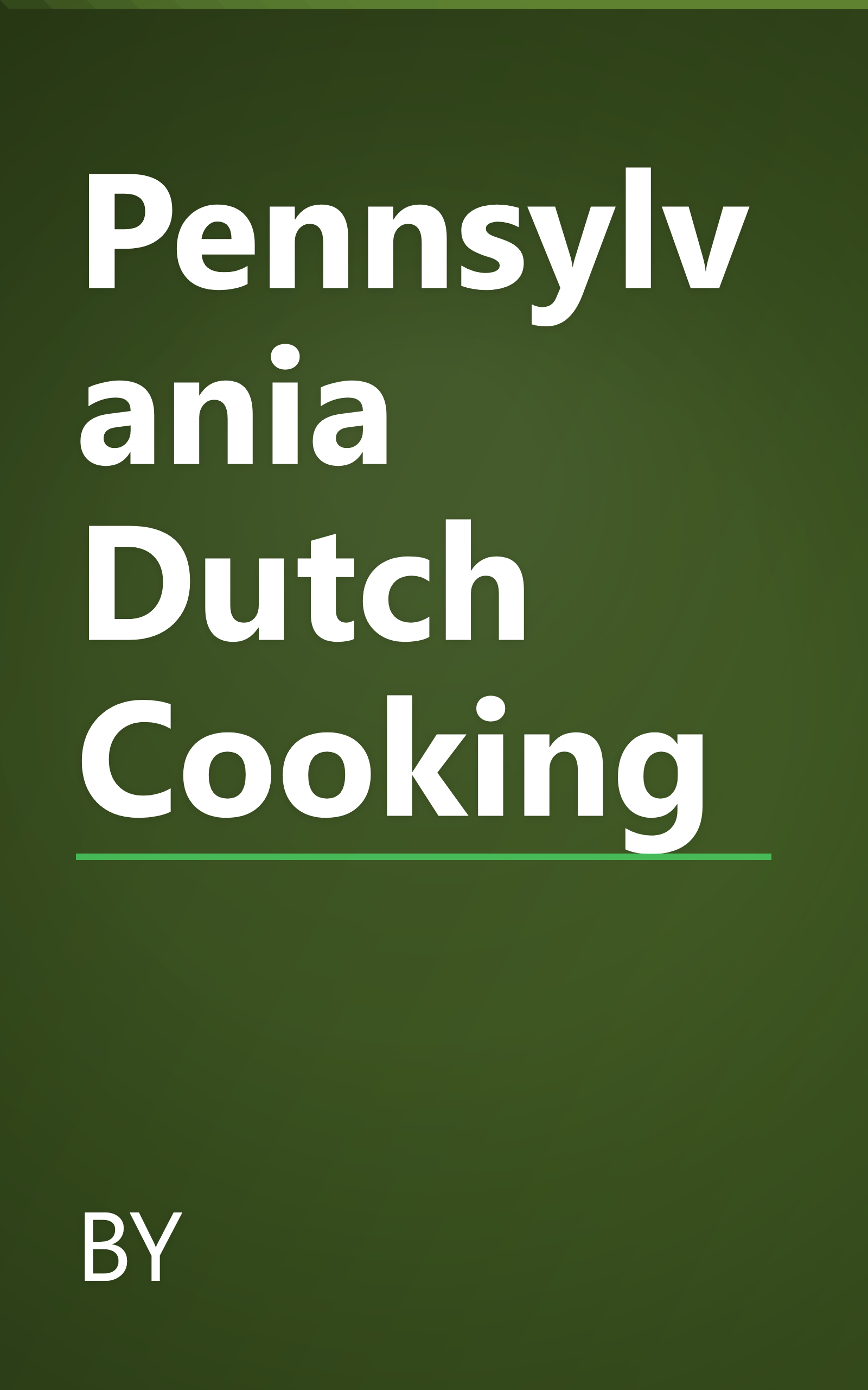 Pennsylvania Dutch Cooking book cover