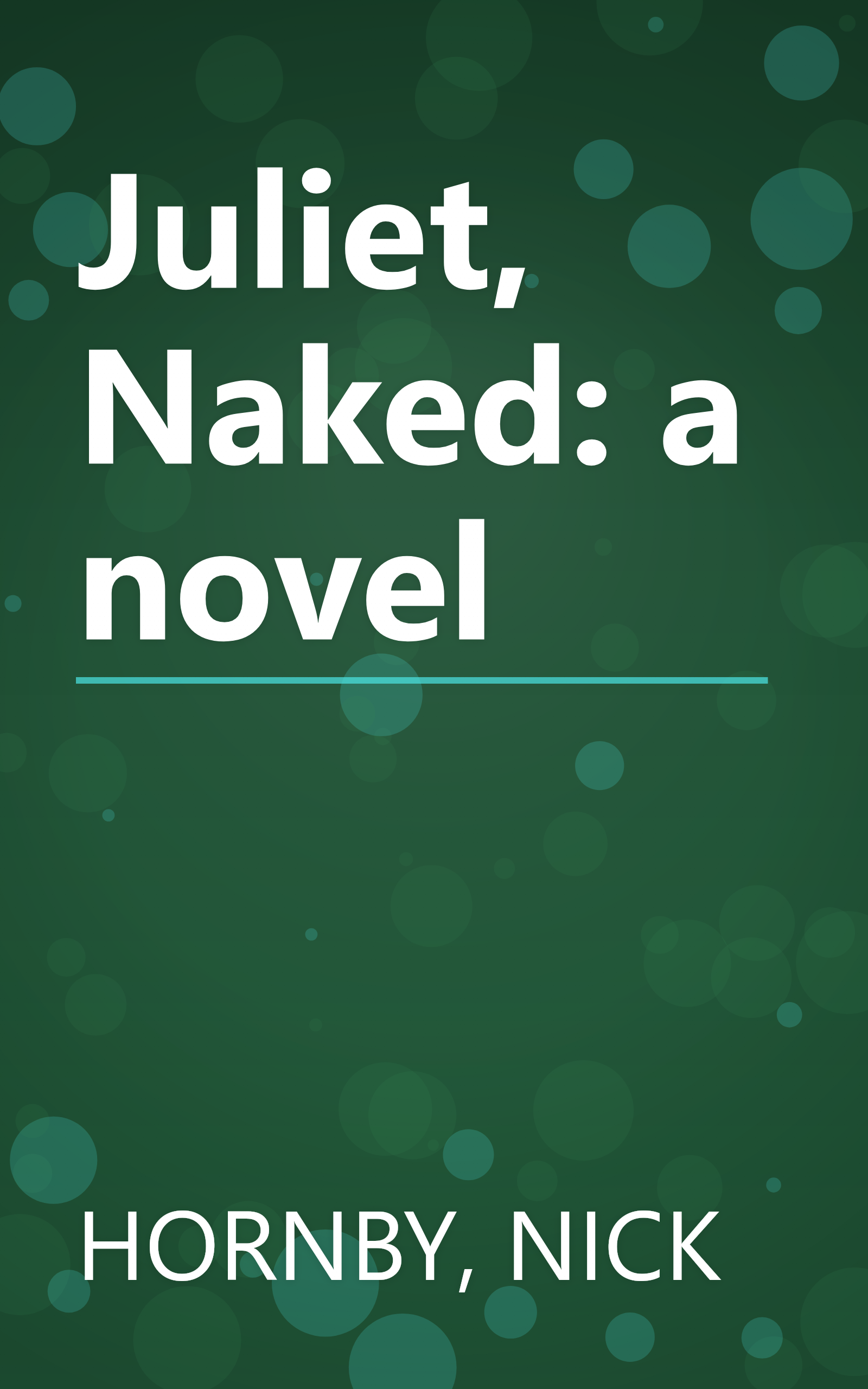 Juliet, Naked: a novel book cover