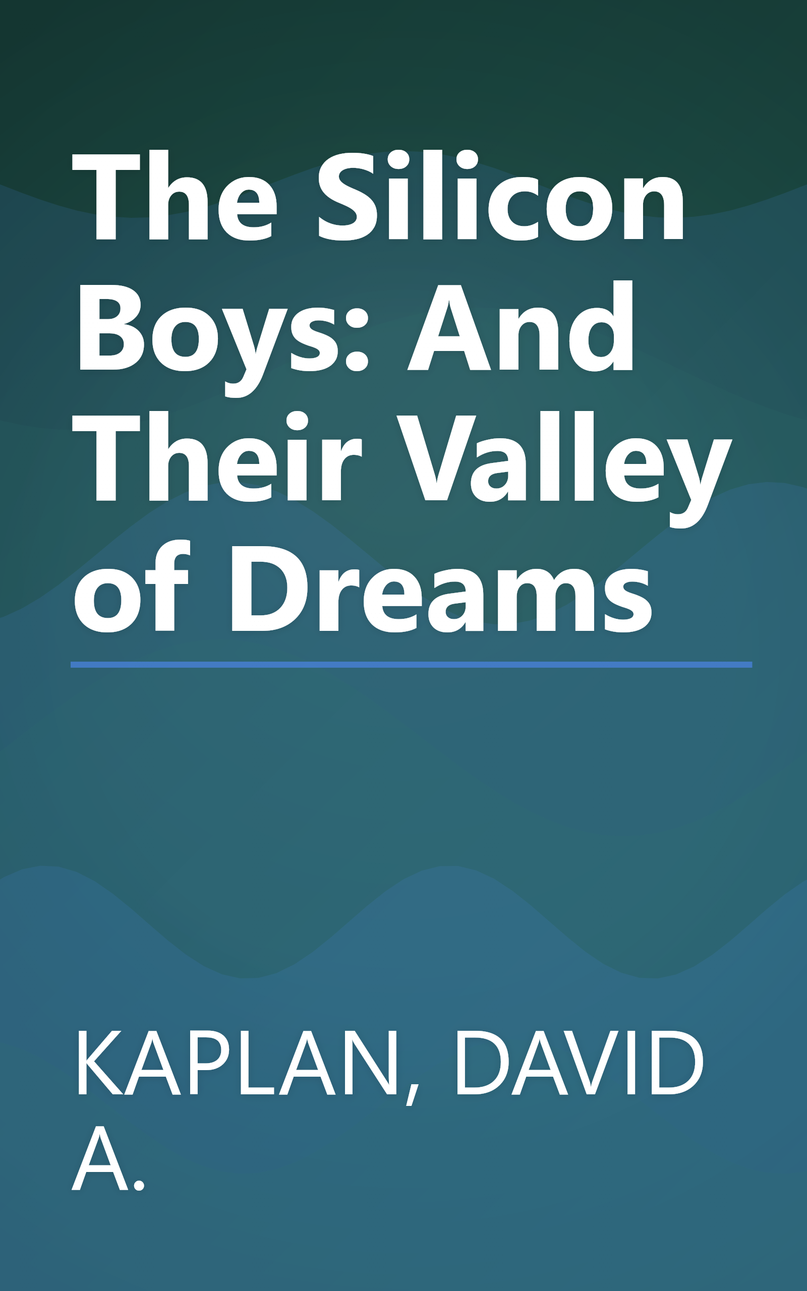 The Silicon Boys: And Their Valley of Dreams book cover