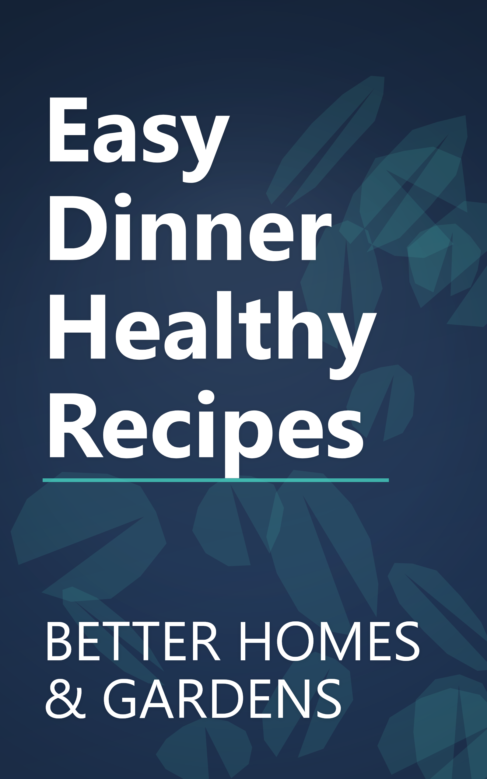 Easy Dinner Healthy Recipes book cover