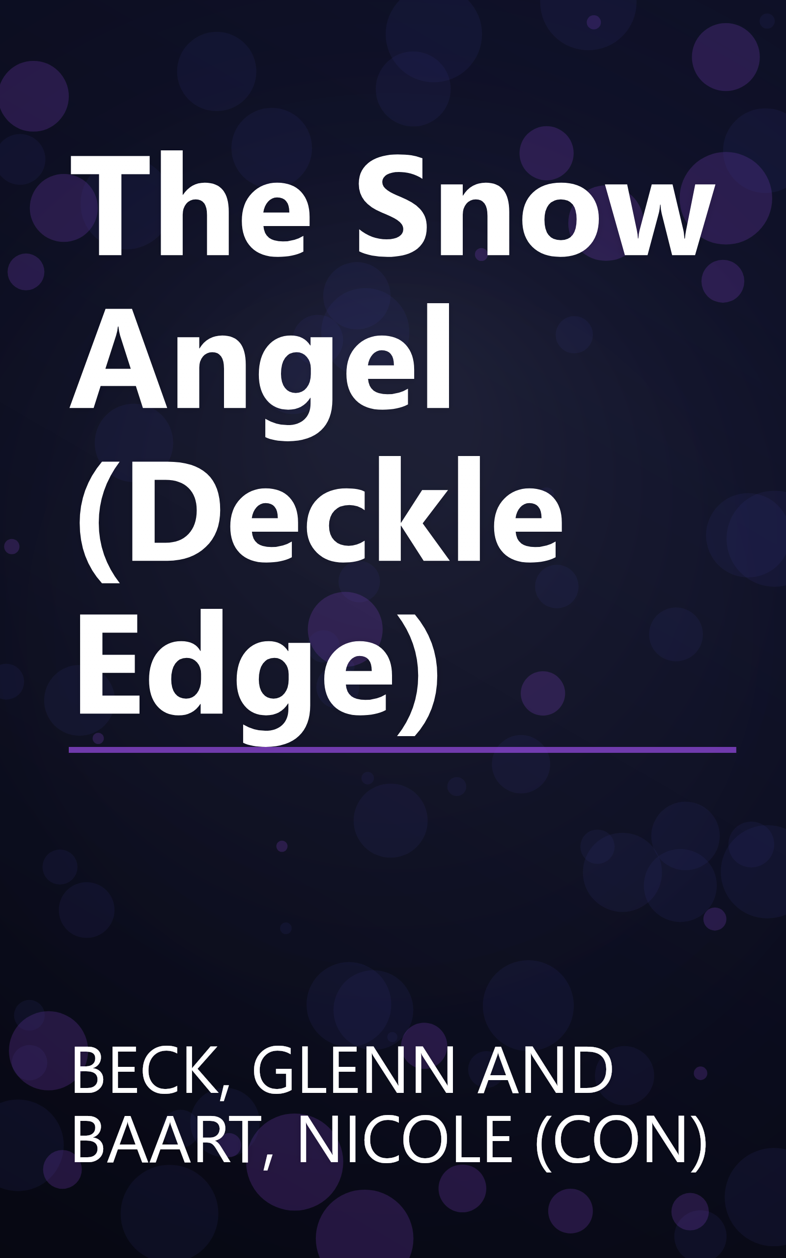 The Snow Angel (Deckle Edge) book cover