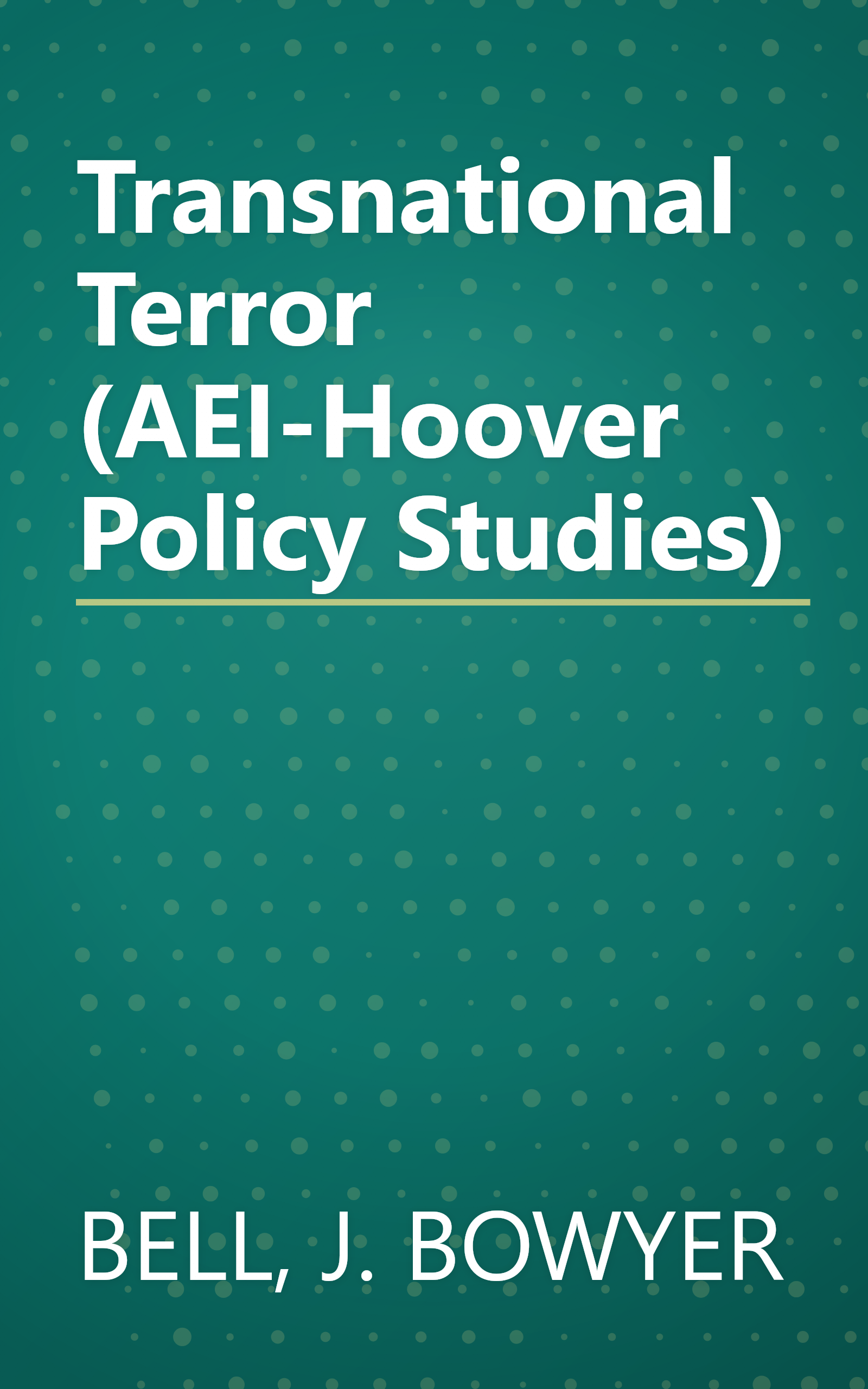 Transnational Terror (AEI-Hoover Policy Studies) book cover