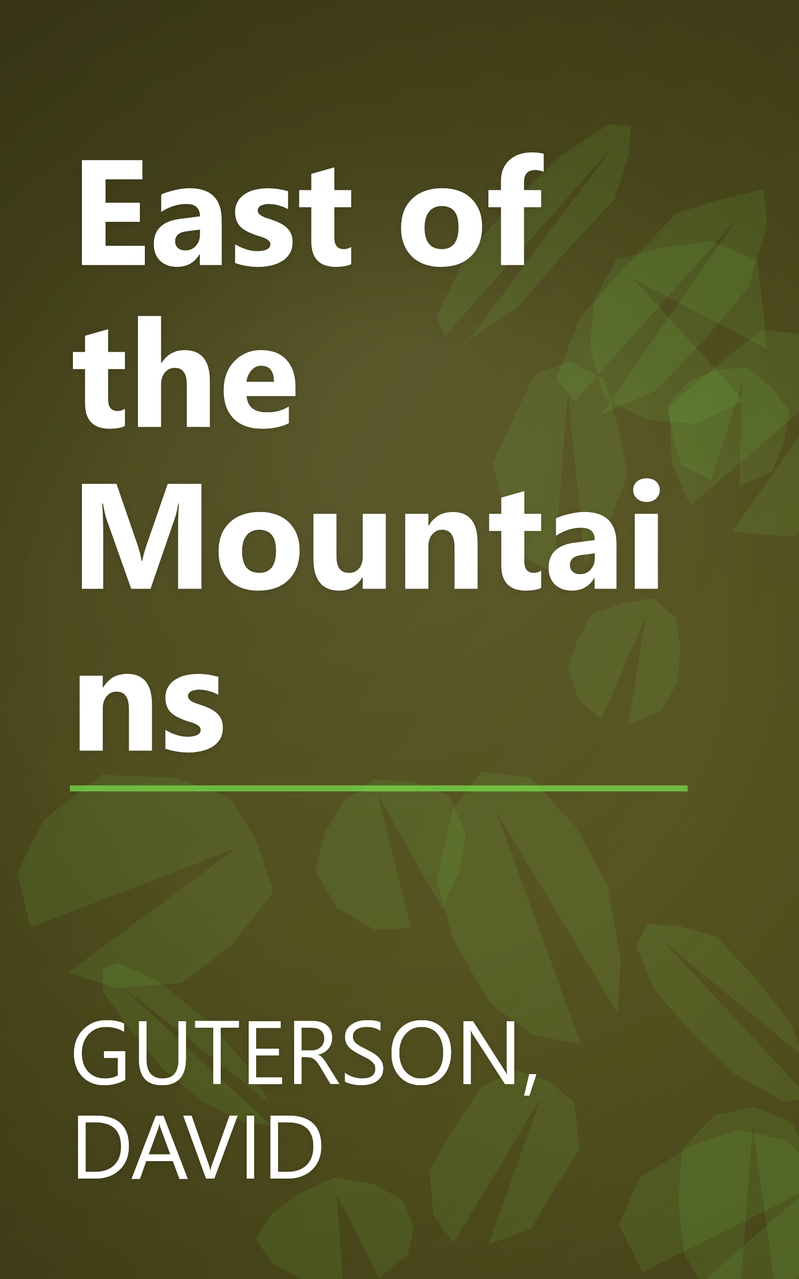 East of the Mountains book cover