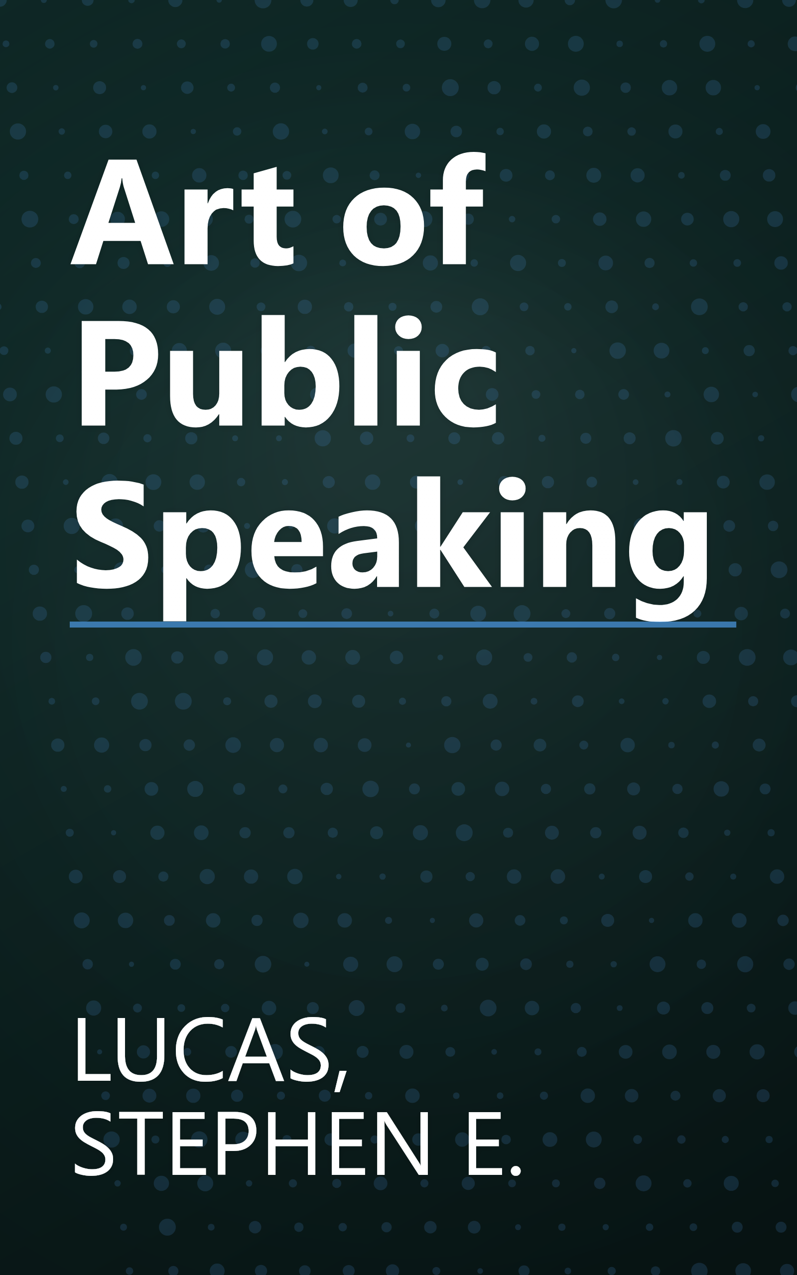 Art of Public Speaking book cover