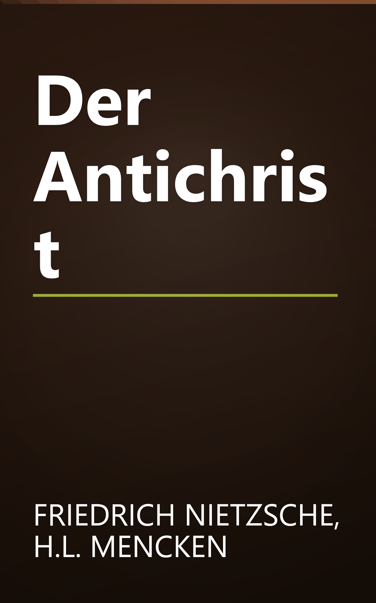 Der Antichrist book cover