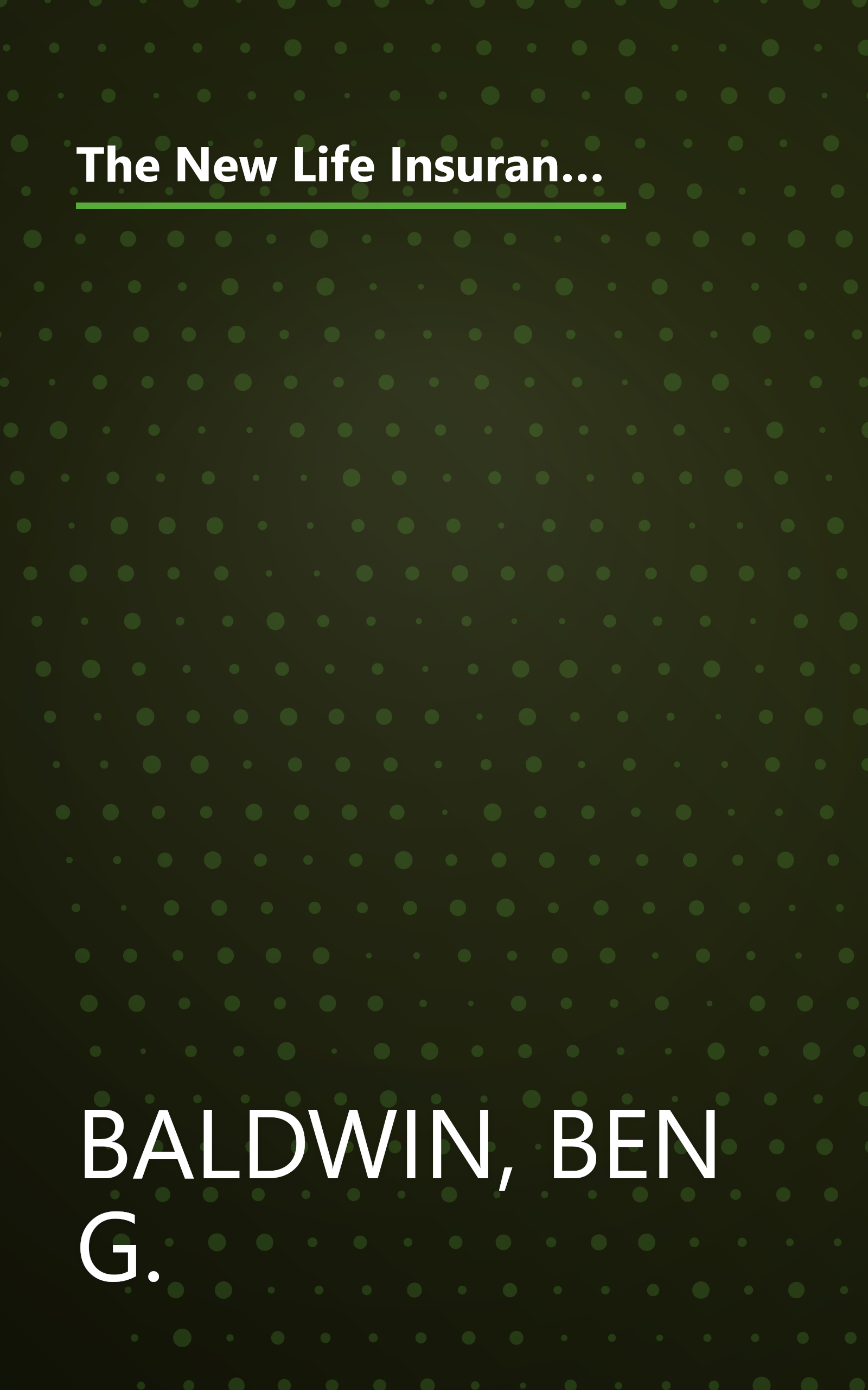 The New Life Insurance Investment Advisor: Achieving Financial Security for You & Your Family Through Today's Insurance Products book cover