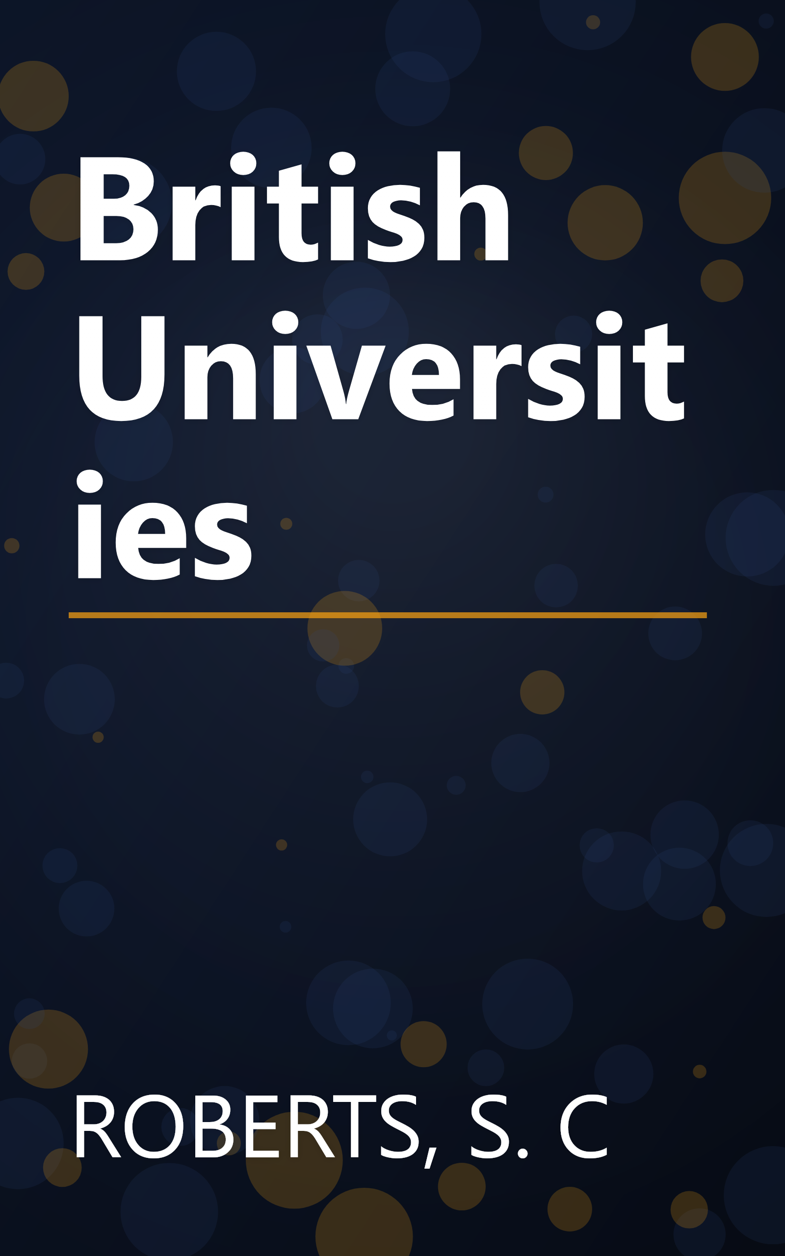 British Universities book cover
