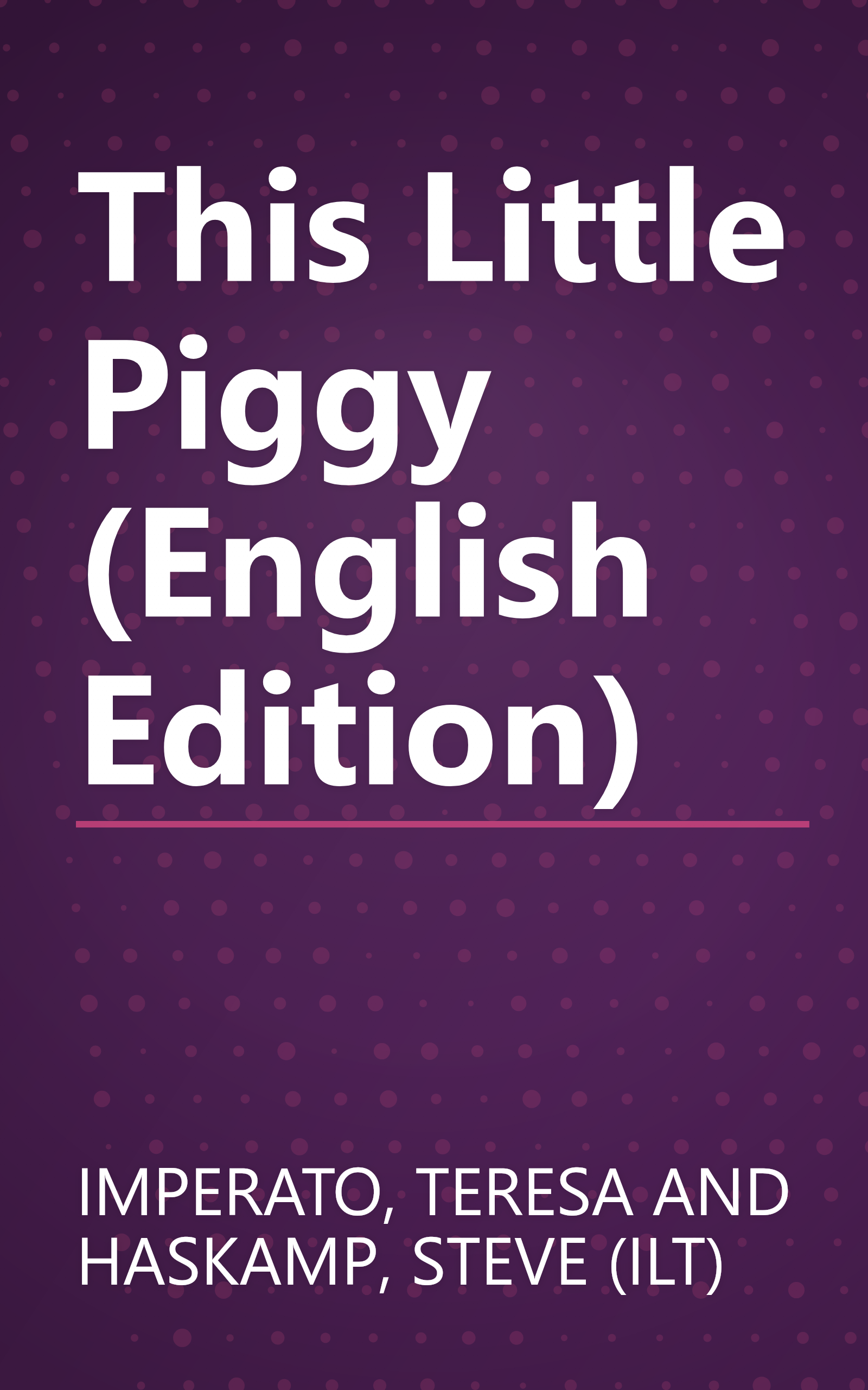 This Little Piggy (English Edition) book cover