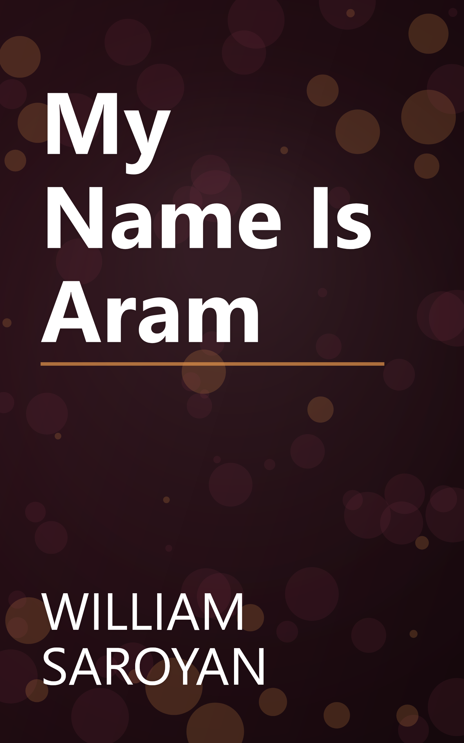 My Name Is Aram book cover