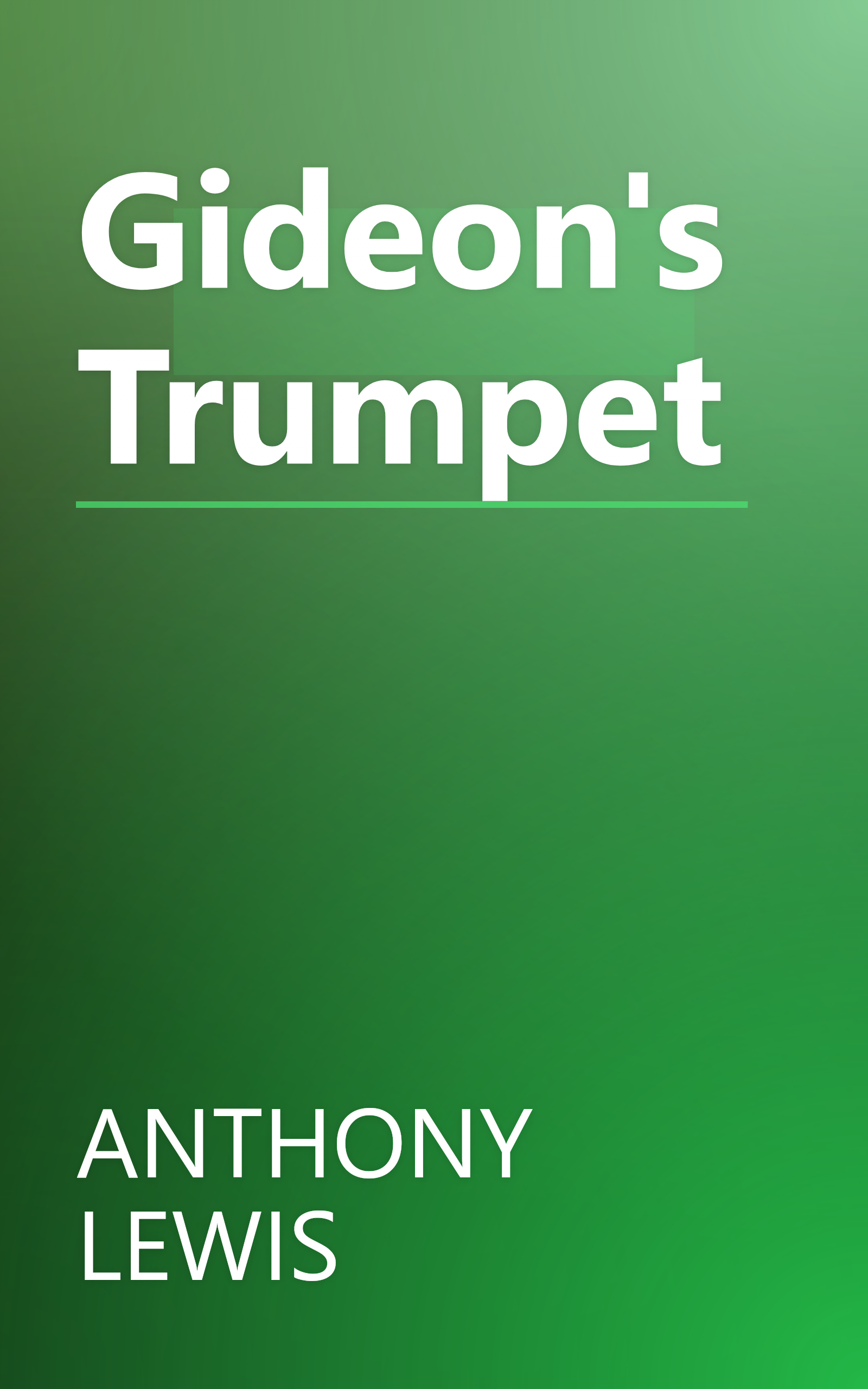 Gideon's Trumpet book cover