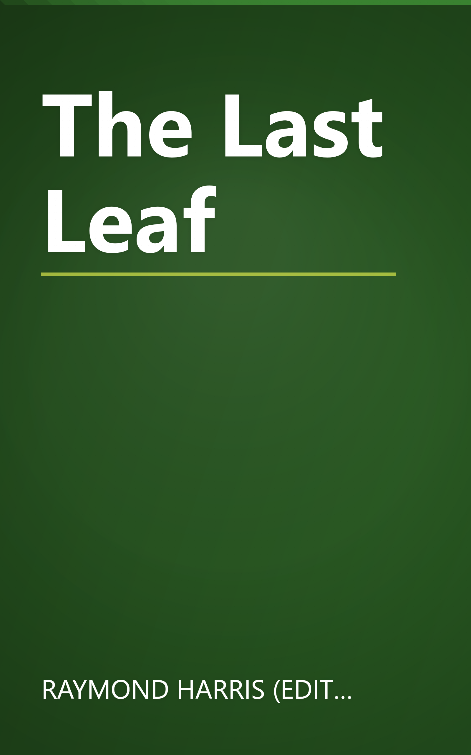 The Last Leaf book cover