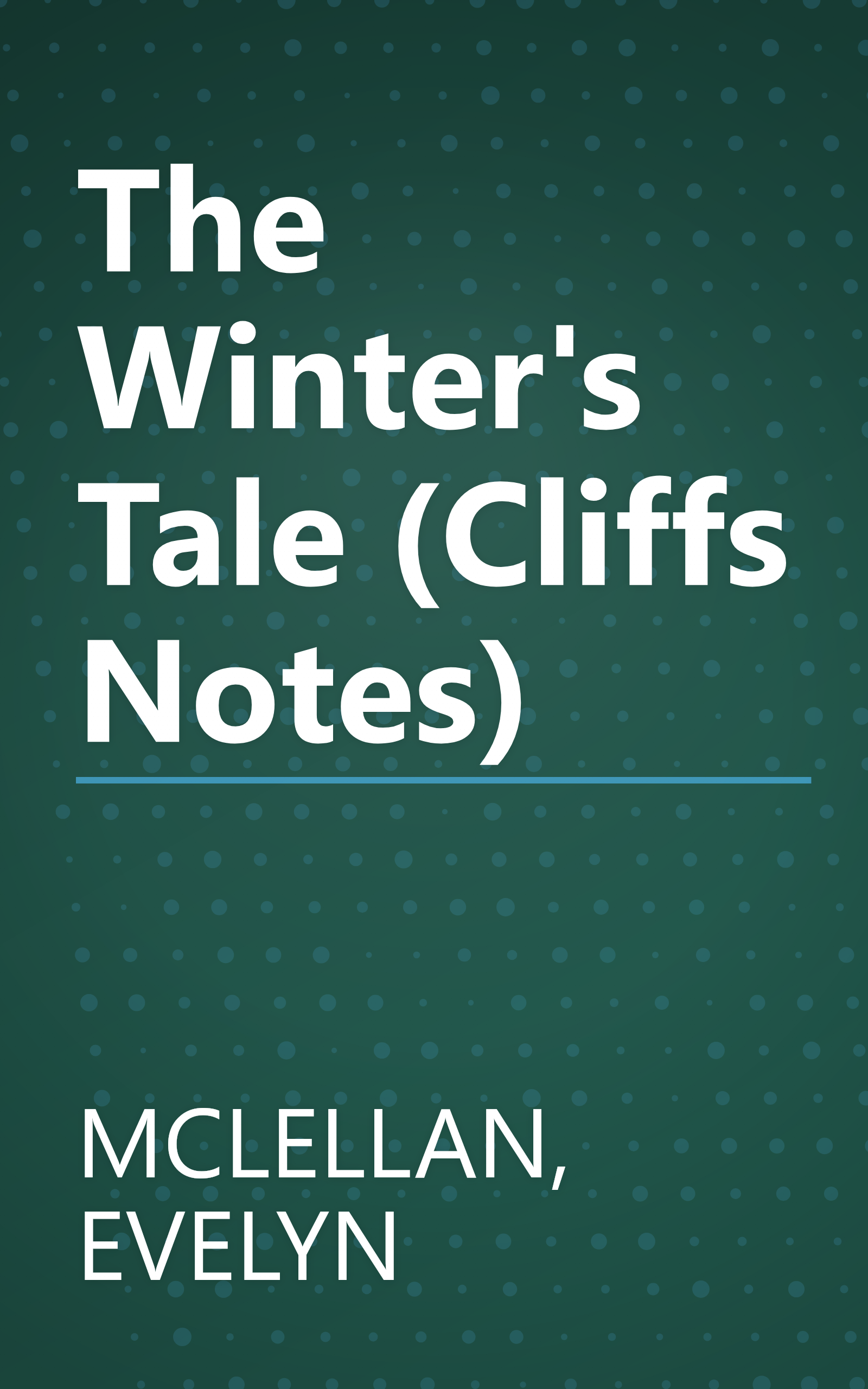 The Winter's Tale (Cliffs Notes) book cover