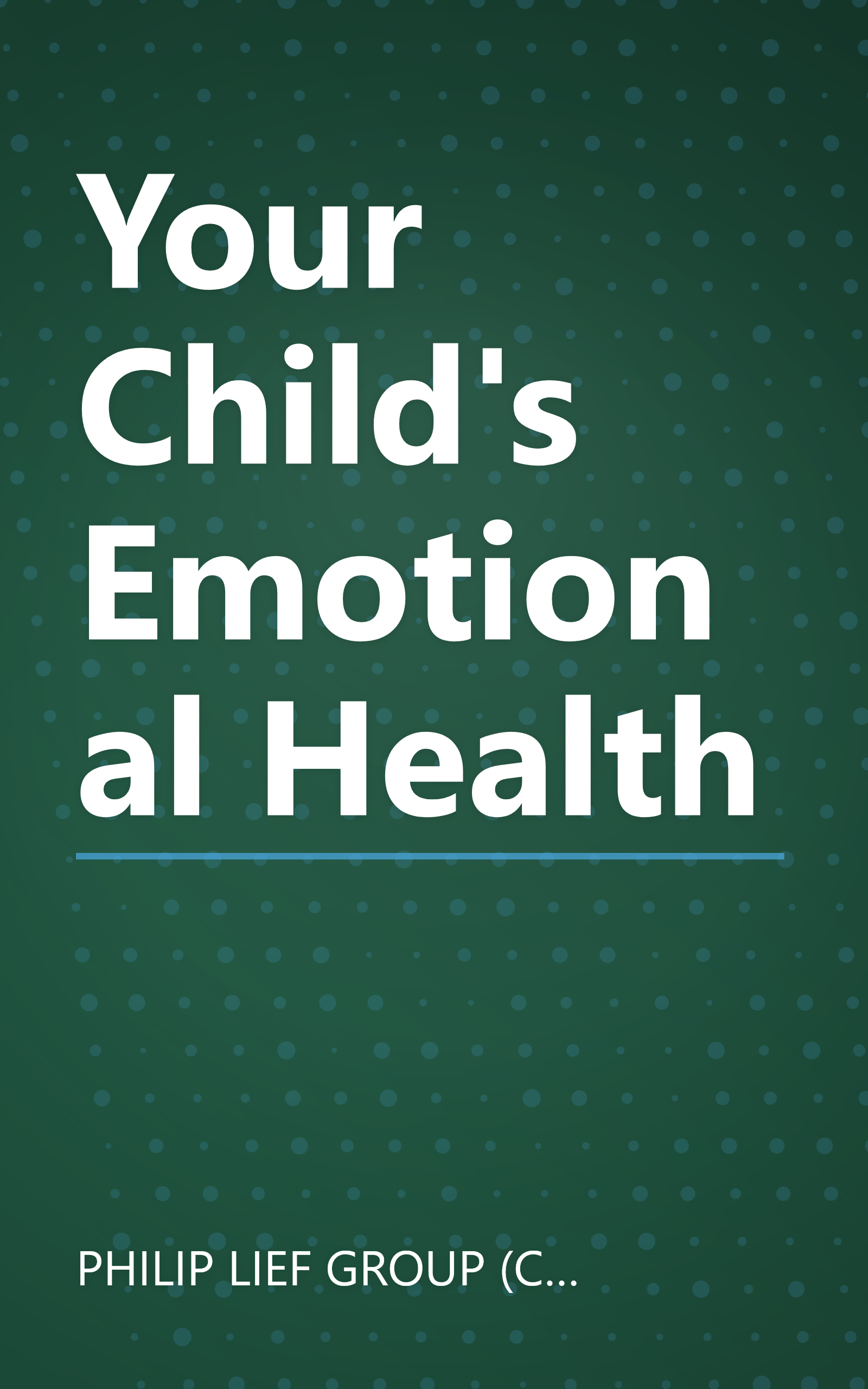 Your Child's Emotional Health book cover