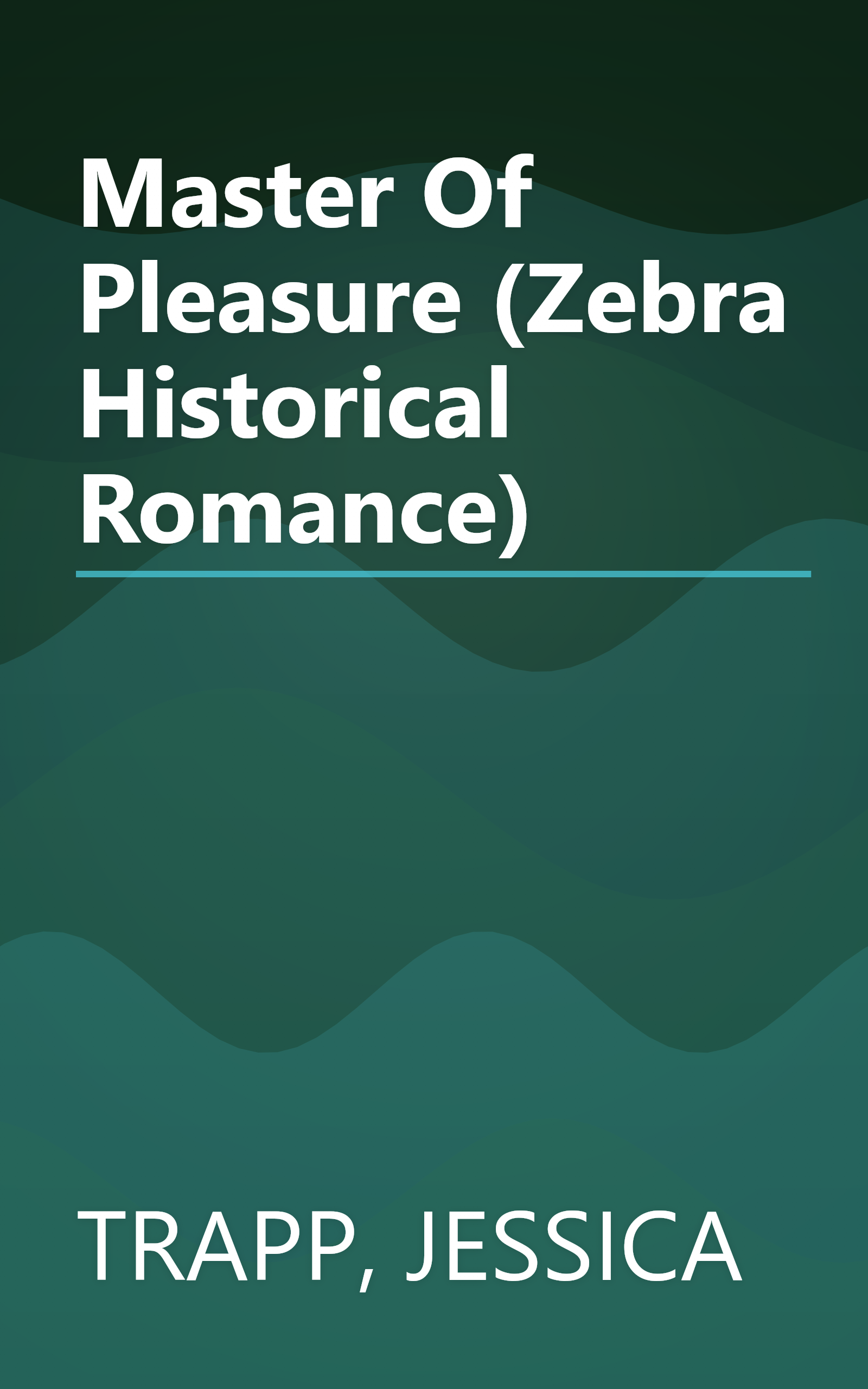 Master Of Pleasure (Zebra Historical Romance) book cover