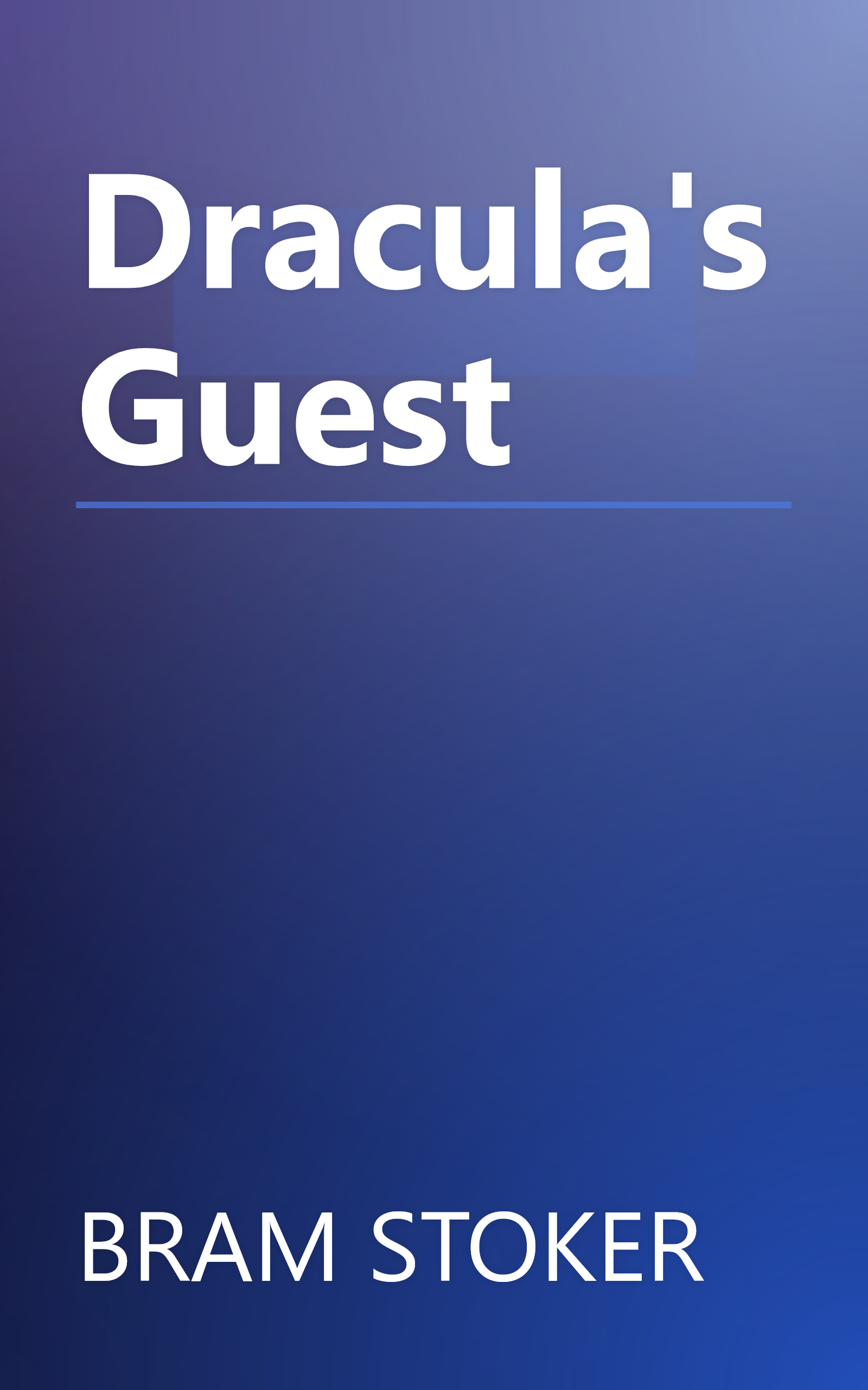 Dracula's Guest book cover