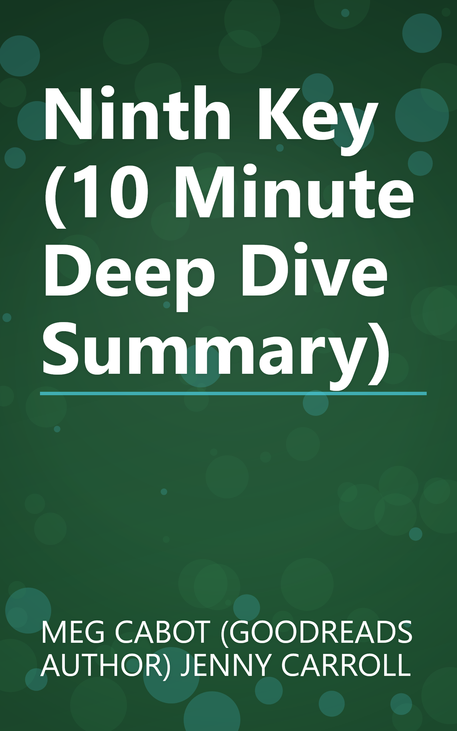 Ninth Key (10 Minute   Deep Dive Summary) book cover