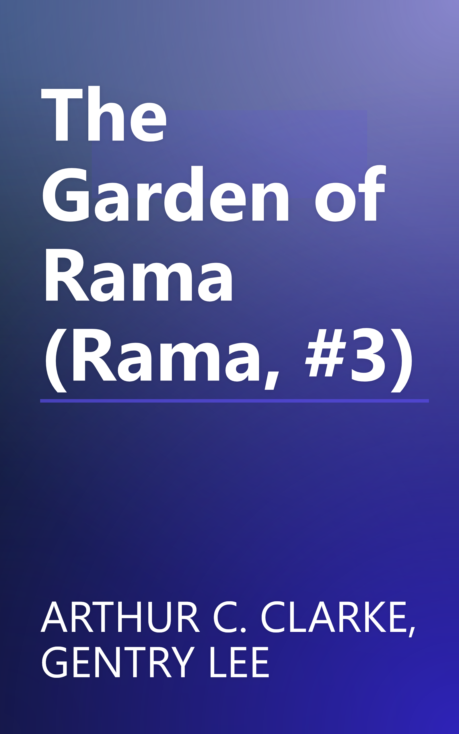 The Garden of Rama (Rama, #3) book cover