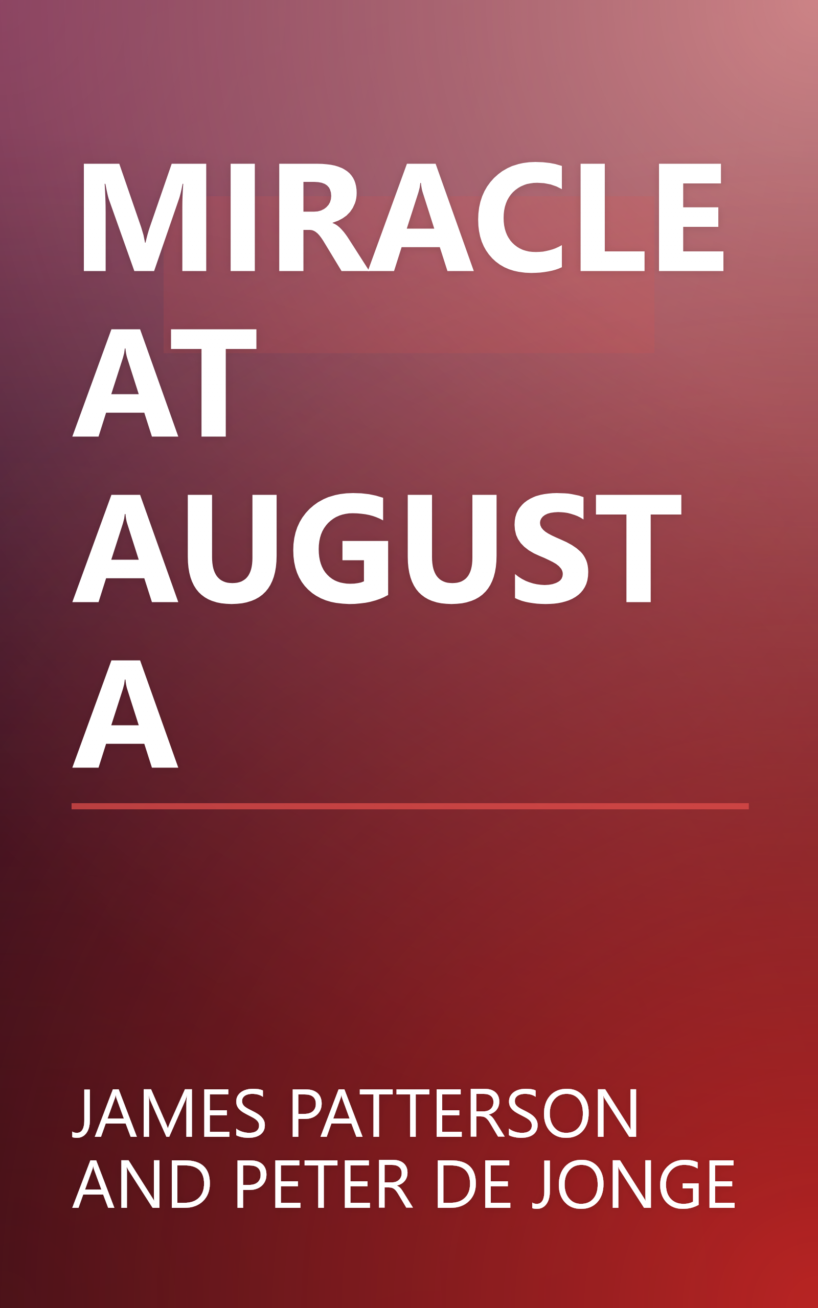 MIRACLE AT AUGUSTA book cover