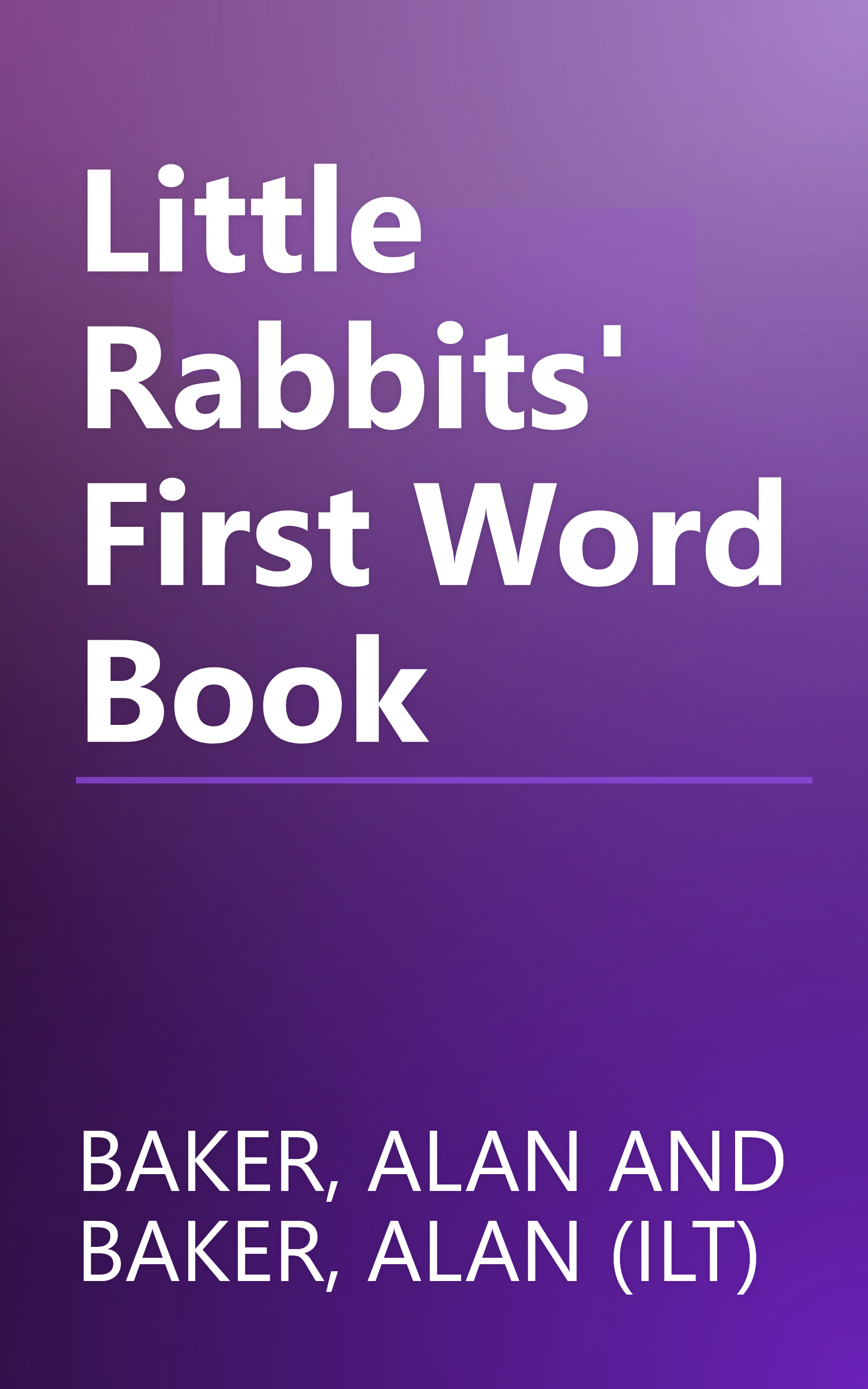 Little Rabbits' First Word Book book cover