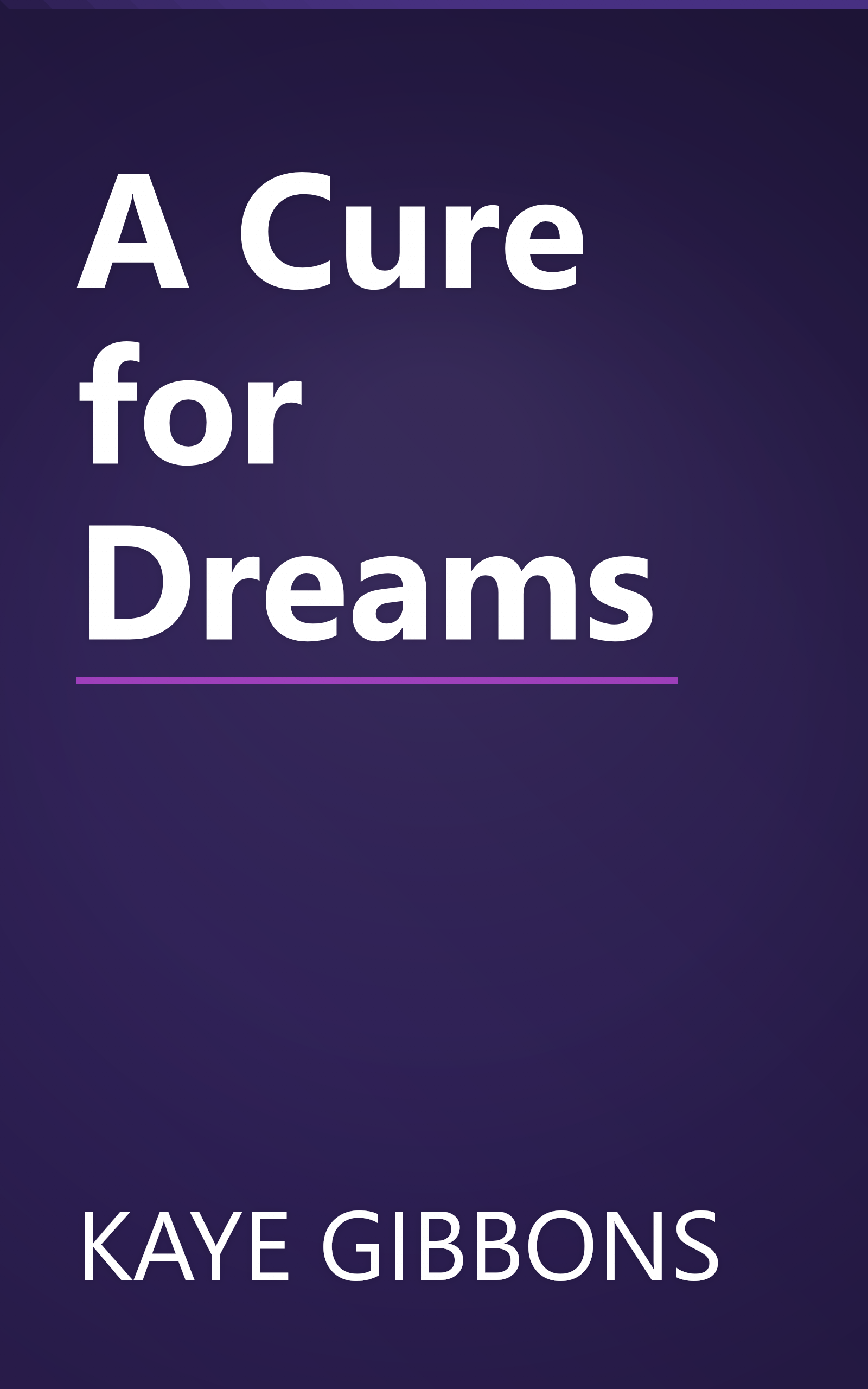 A Cure for Dreams book cover