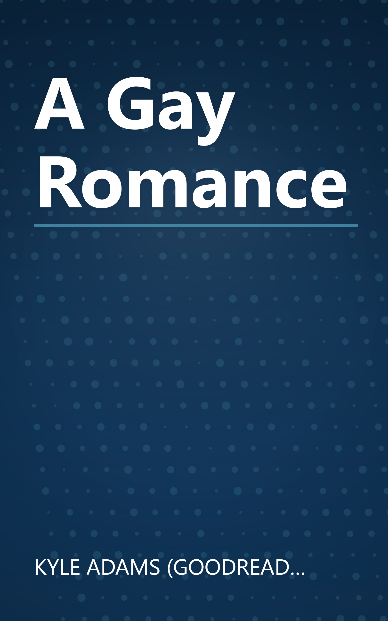 A Gay Romance book cover