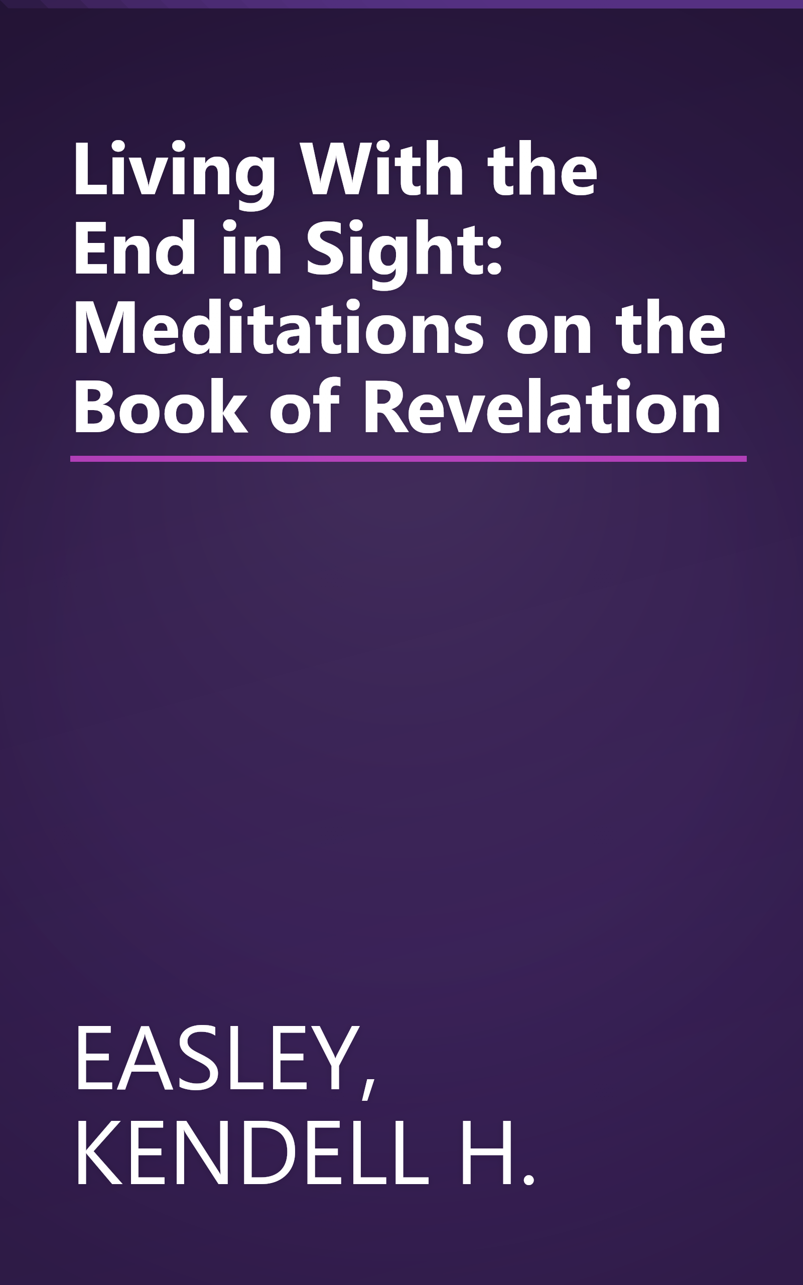 Living With the End in Sight: Meditations on the Book of Revelation book cover