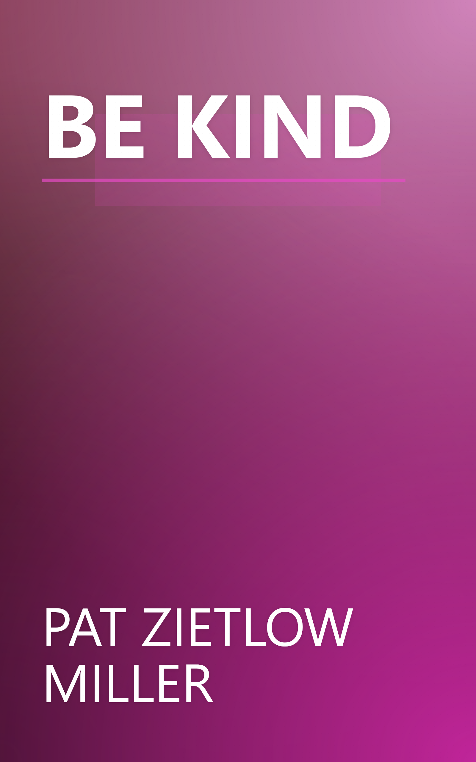 BE KIND book cover