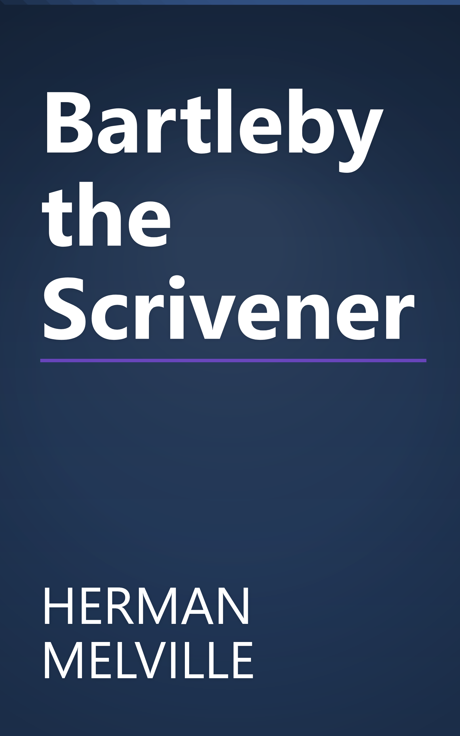 Bartleby the Scrivener book cover